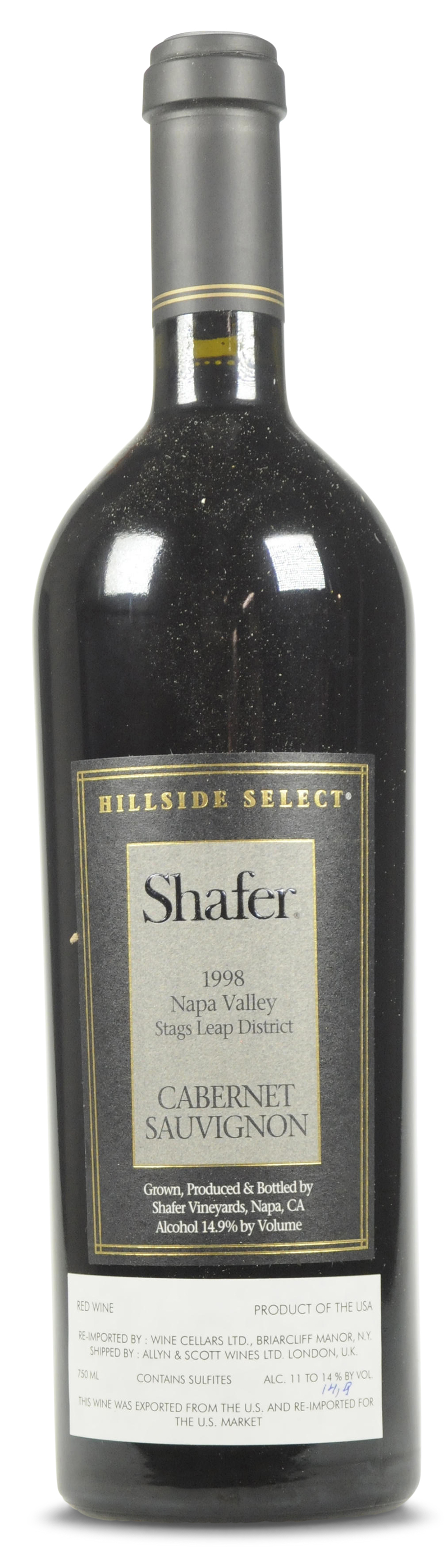 Shafer, Hillside Select, Cabernet Sauvignon 1998, Napa Valley | Christie’s
