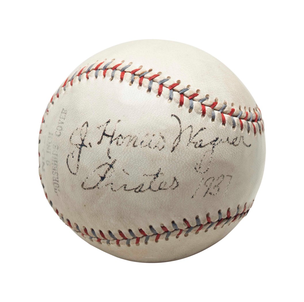 HONUS WAGNER SINGLE SIGNED BASEBALL | Christie's