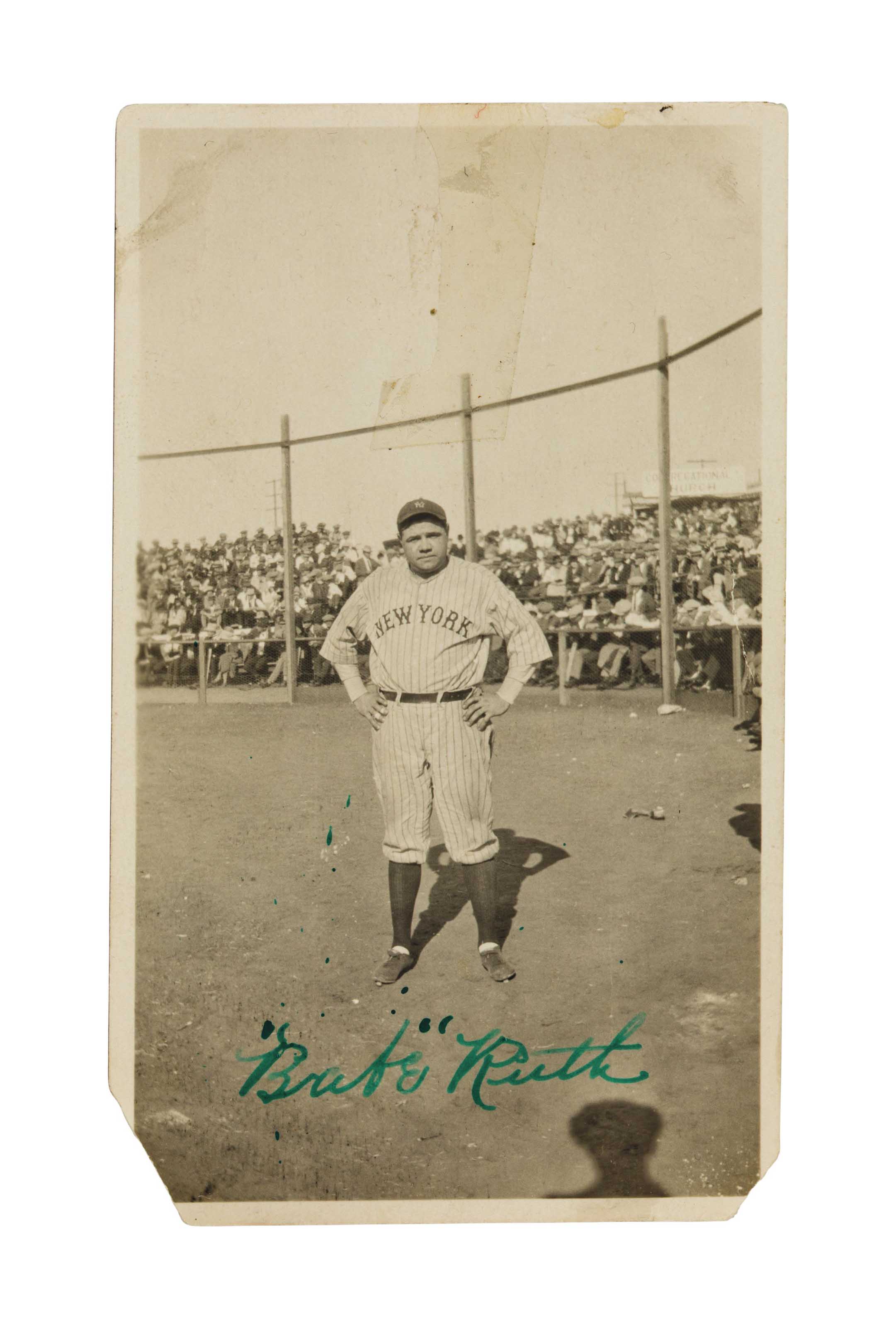 BABE RUTH SIGNED PHOTOGRAPH