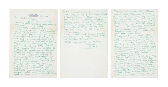 TY COBB HANDWRITTEN LETTER | Christie's