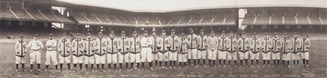 1910 CLEVELAND NAPS TEAM PANORAMIC PHOTOGRAPH | Christie's