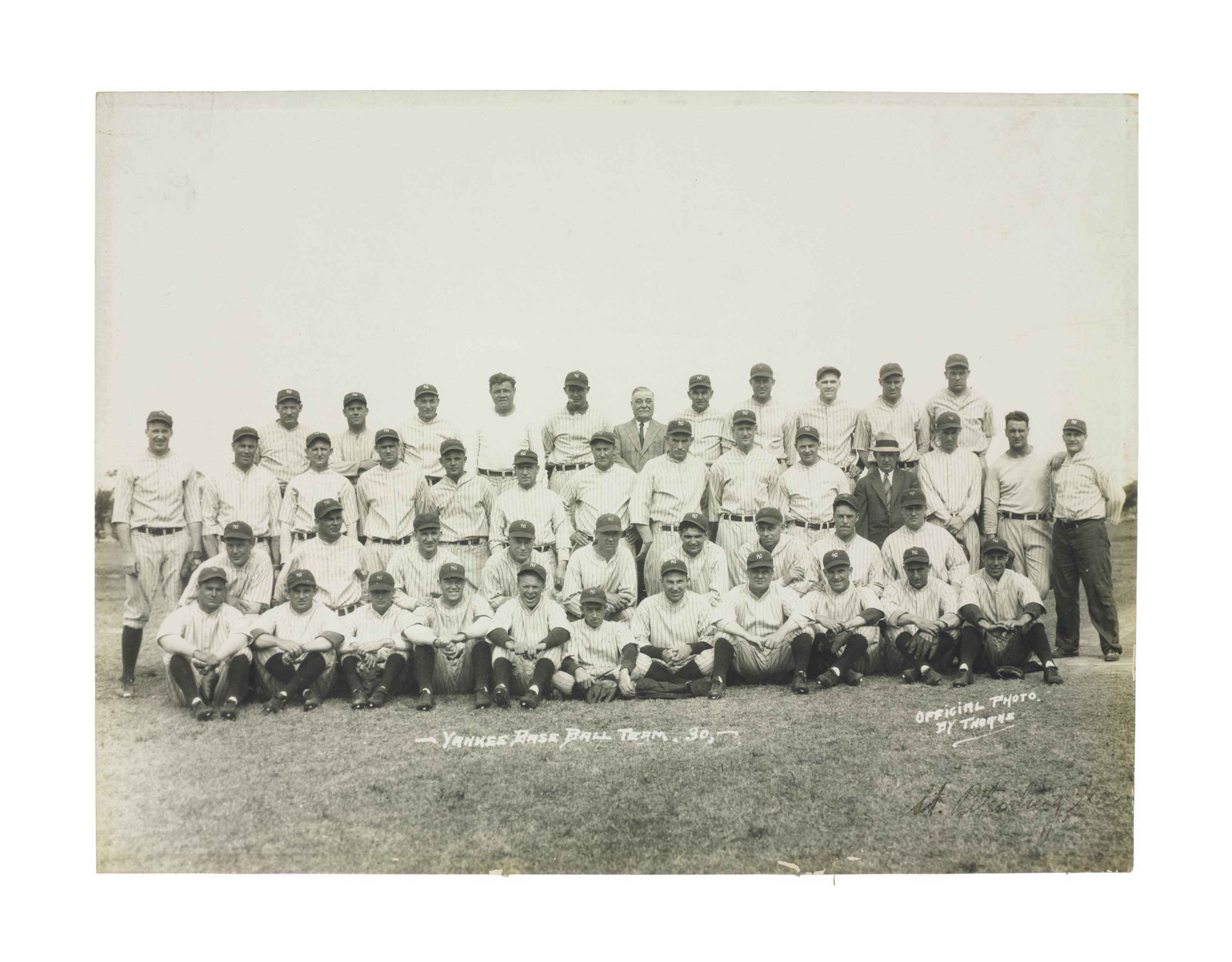 1930 NEW YORK YANKEES TEAM PHOTOGRAPH
