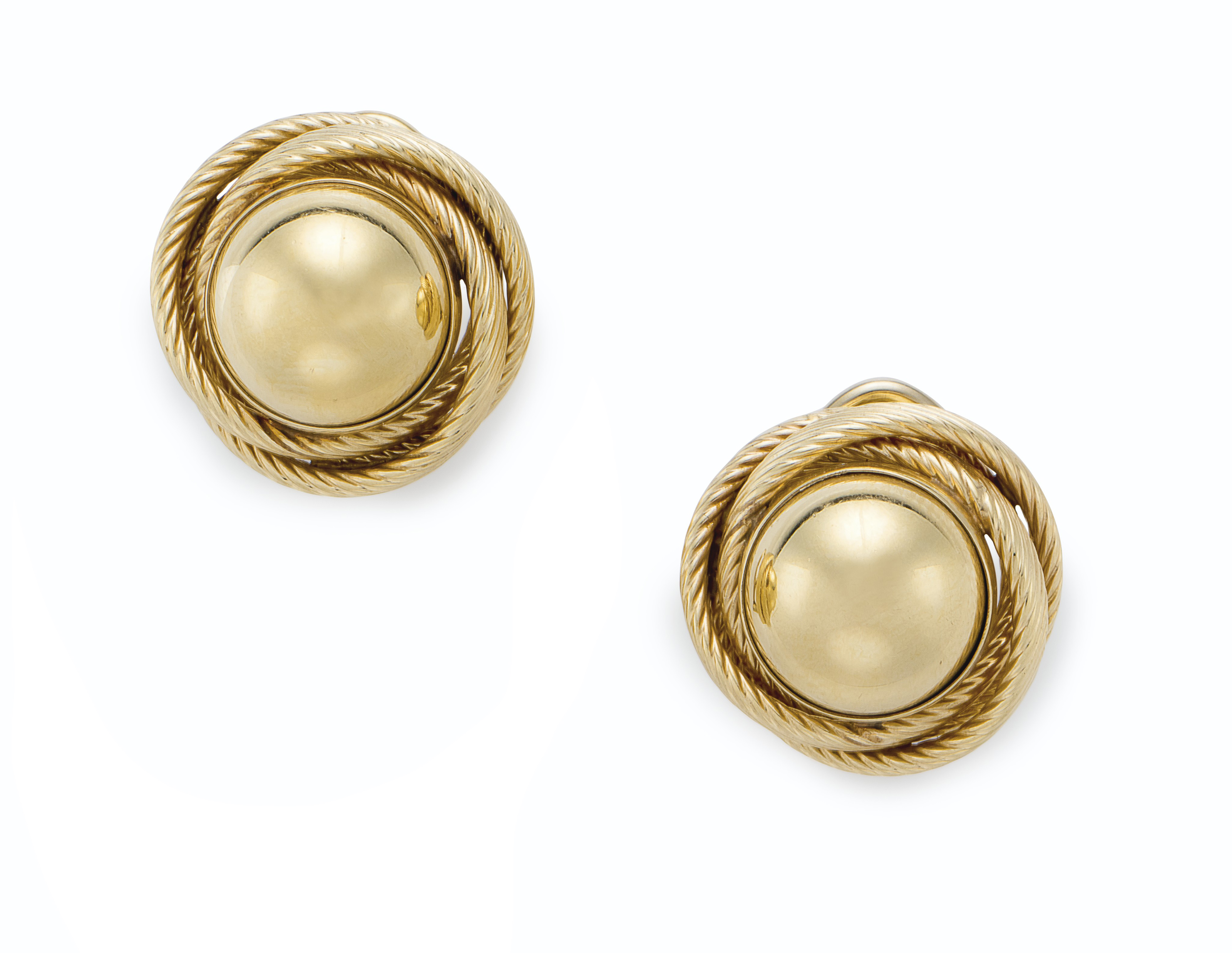 A PAIR OF GOLD EAR CLIPS, | Christie’s