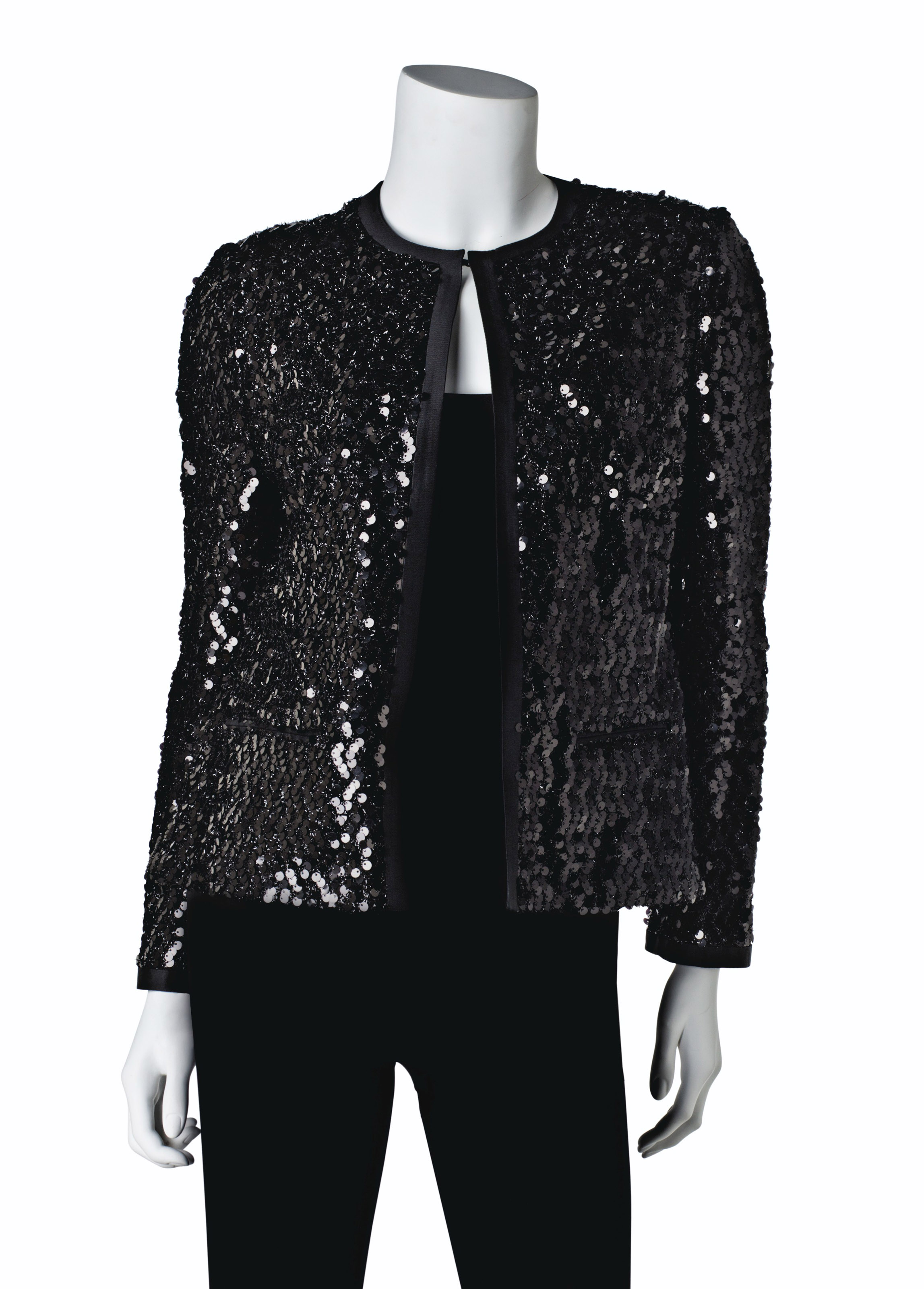 A BLACK PAILLETTE AND TINSEL JACKET, | Christie’s