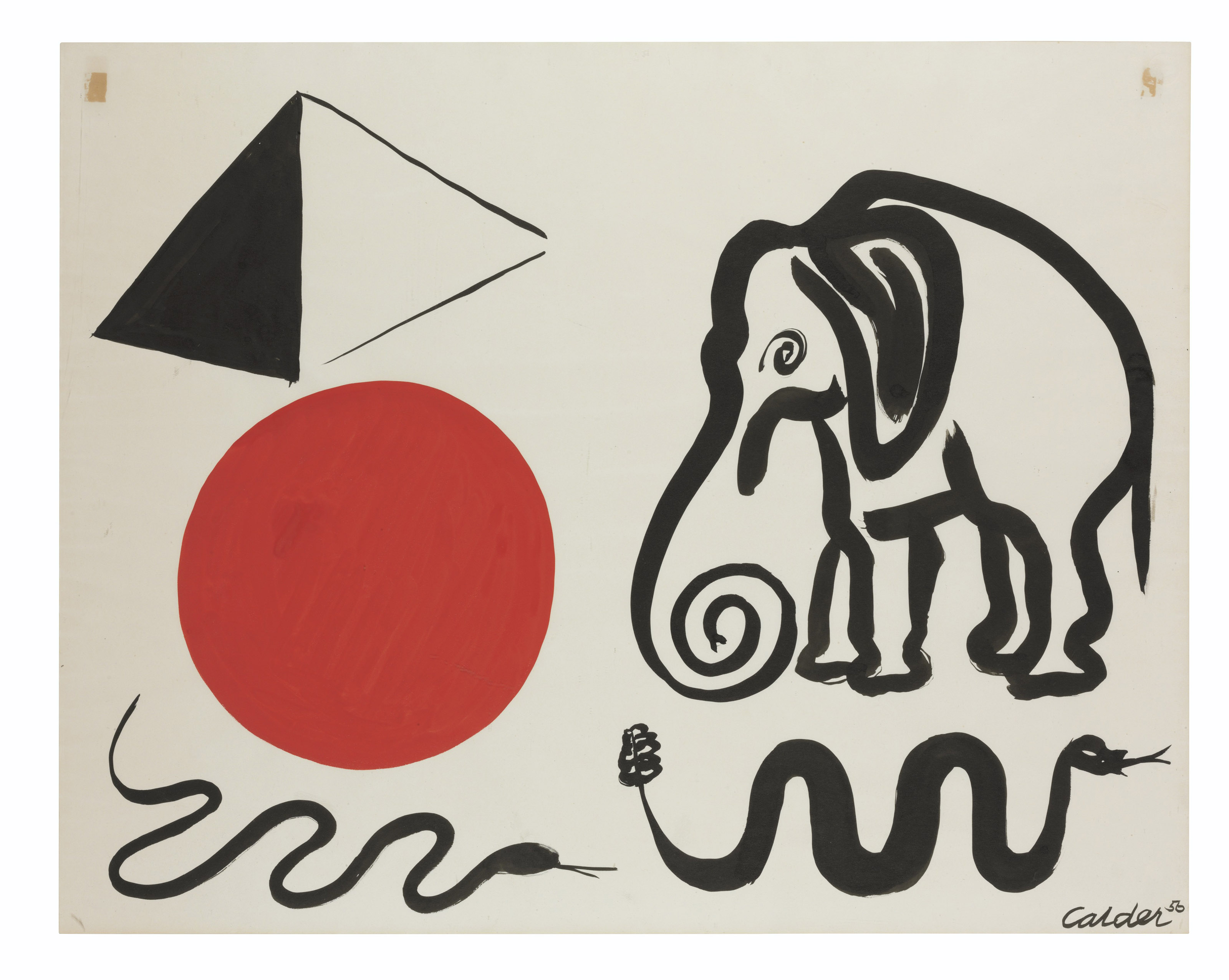 ALEXANDER CALDER (1898-1976), Elephant by the Pyramid | Christie’s