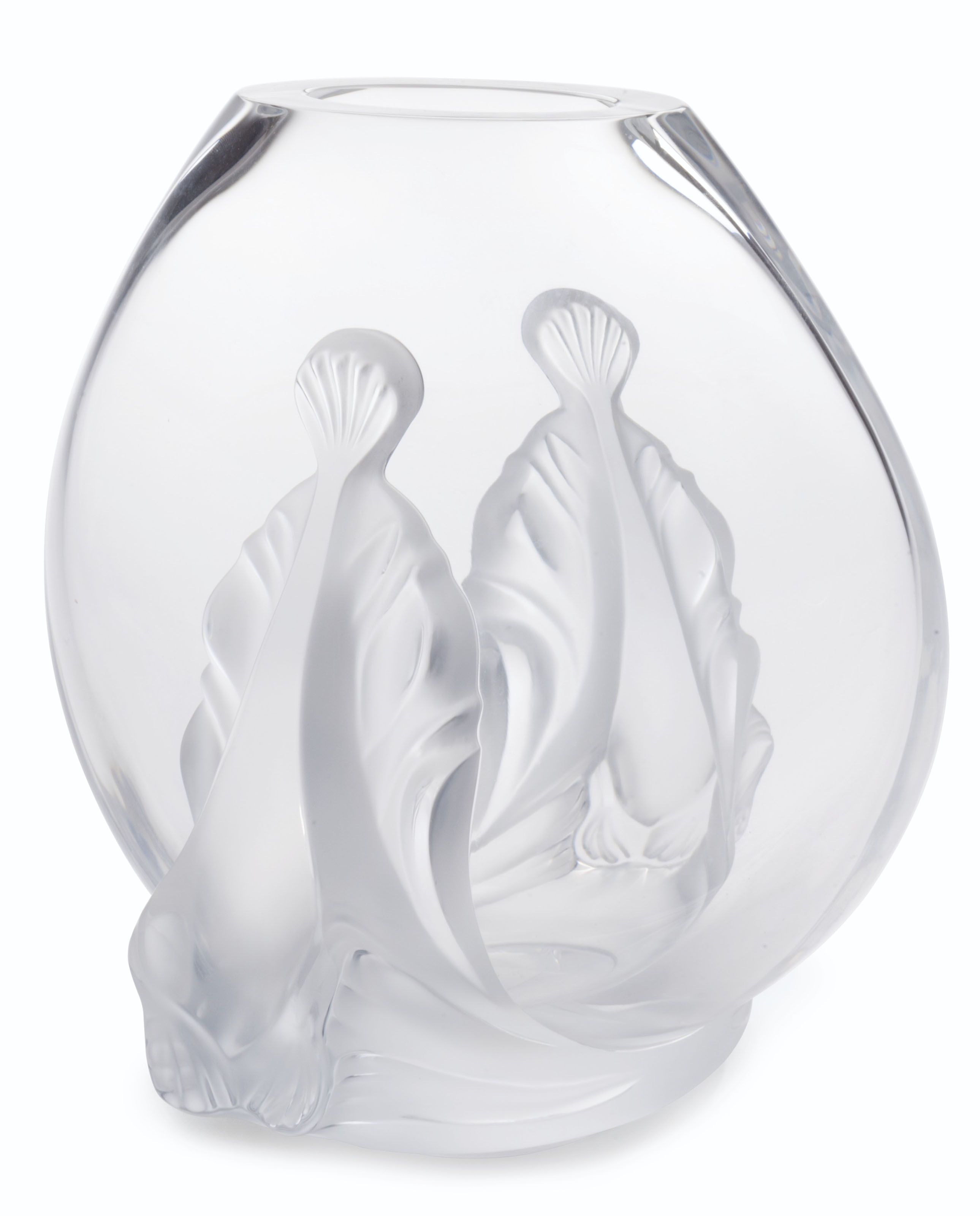 A FRENCH CLEAR AND FROSTED GLASS VASE, | Christie’s