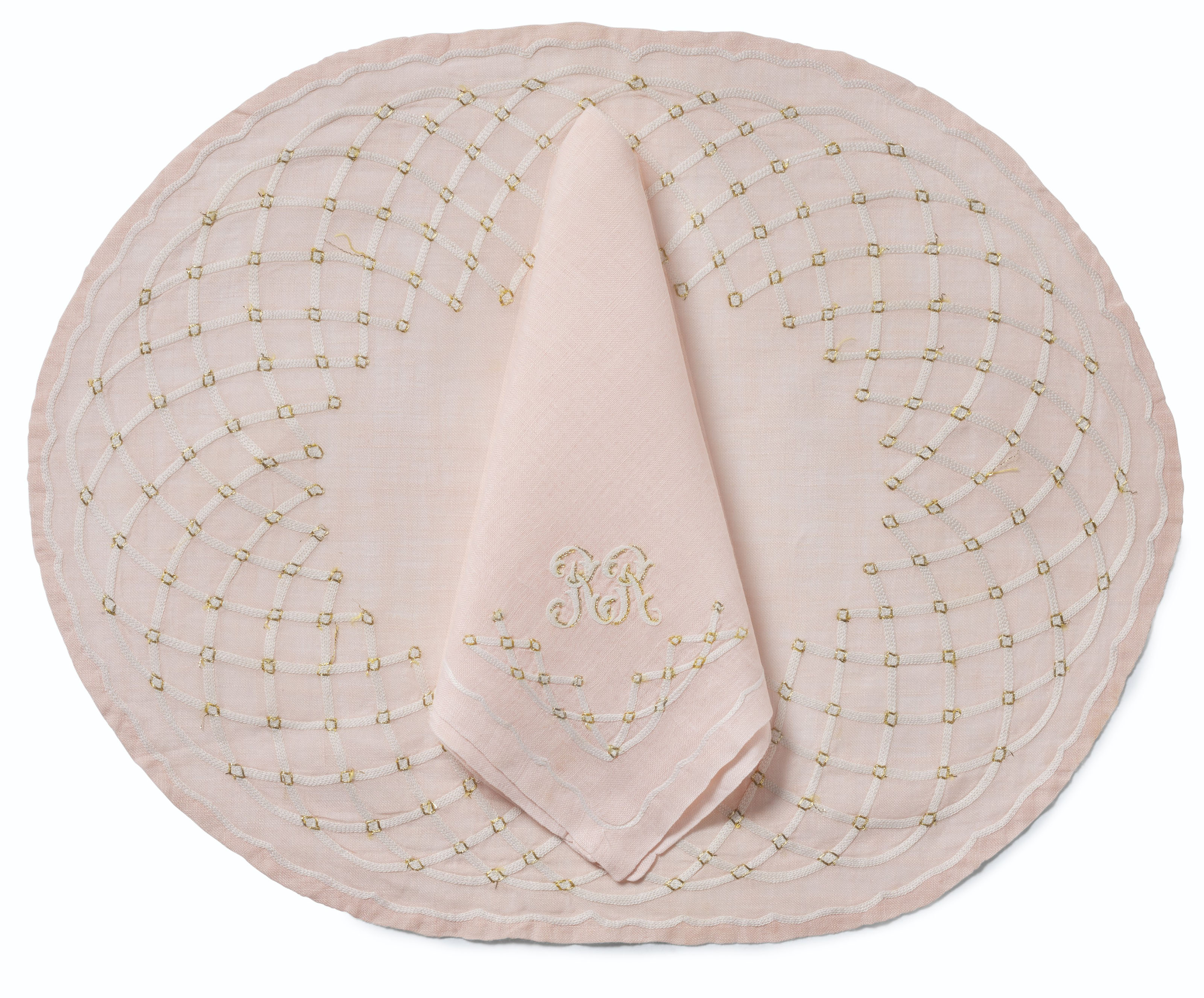 A SET OF MONOGRAMMED TABLE LINENS, | Christie’s