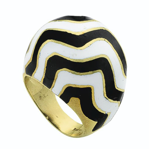 ENAMEL GOLD RING, | Christie’s