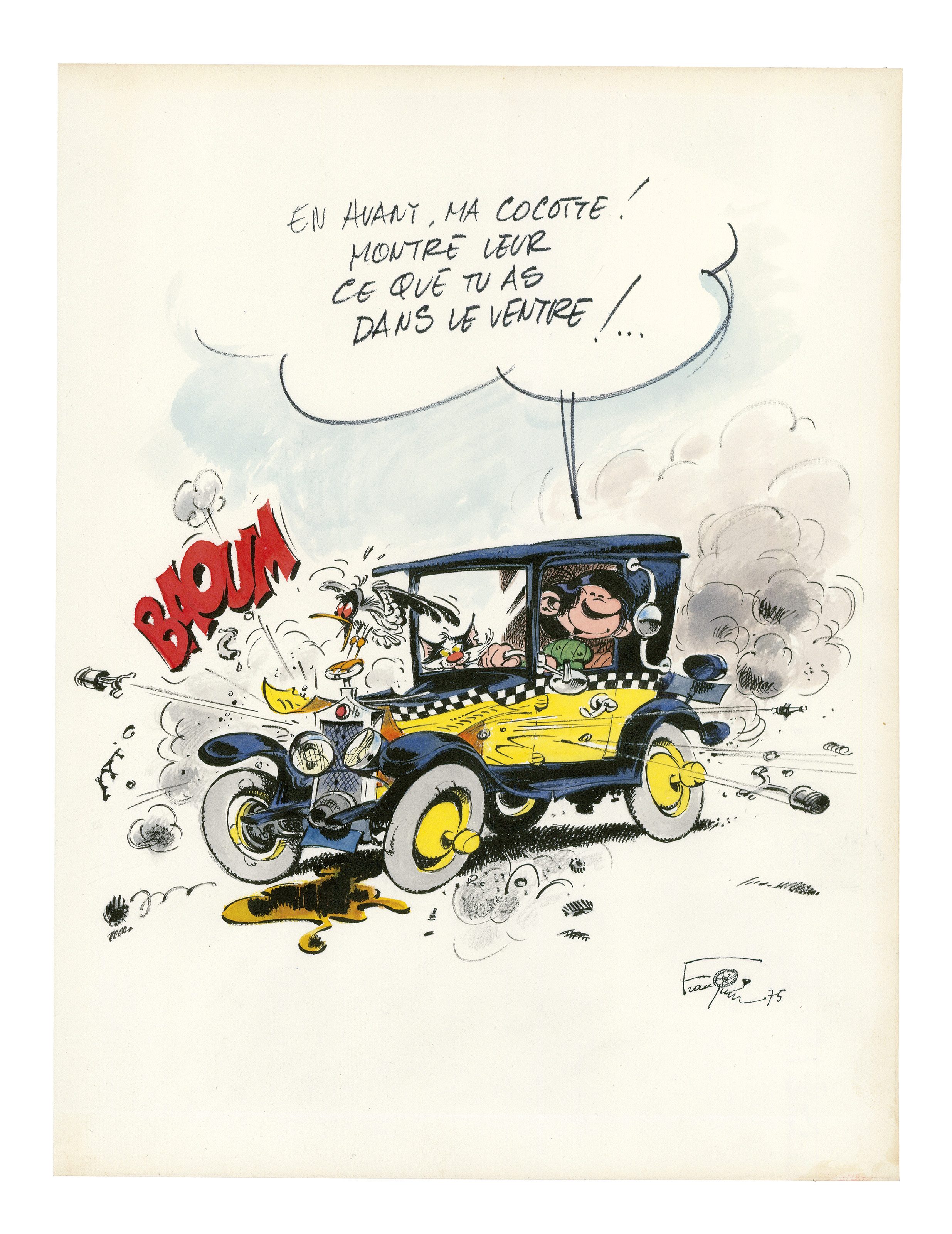 André FRANQUIN (1924-1997) Chat de - auctions & price archive