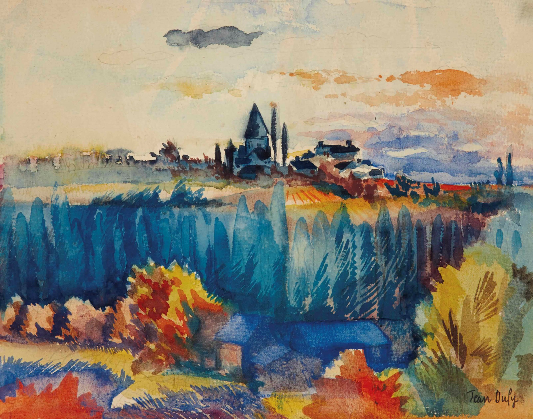 JEAN DUFY (1888-1964), Paysage | Christie's