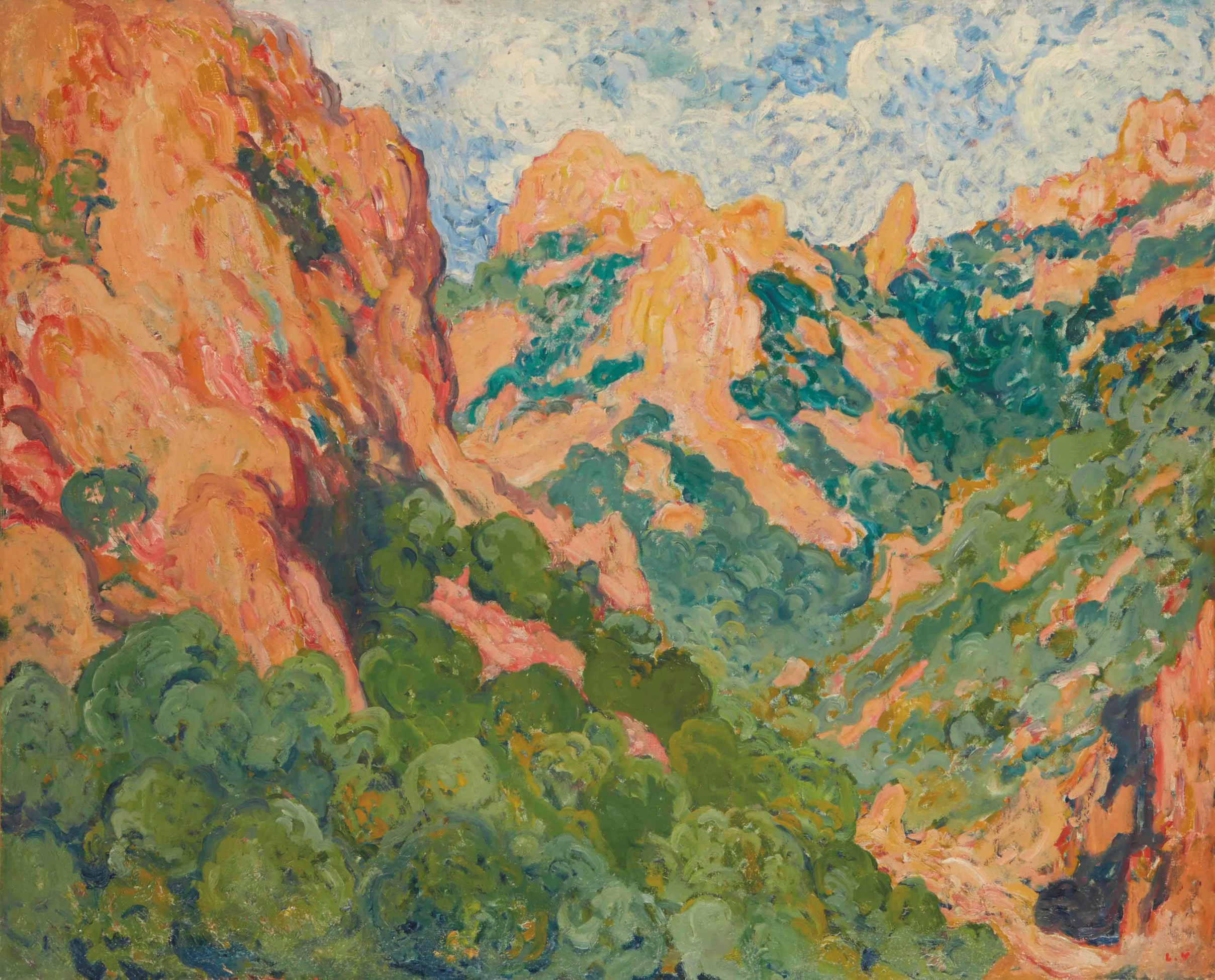 Louis Valtat (1869-1952), Les rochers rouges | Christie's