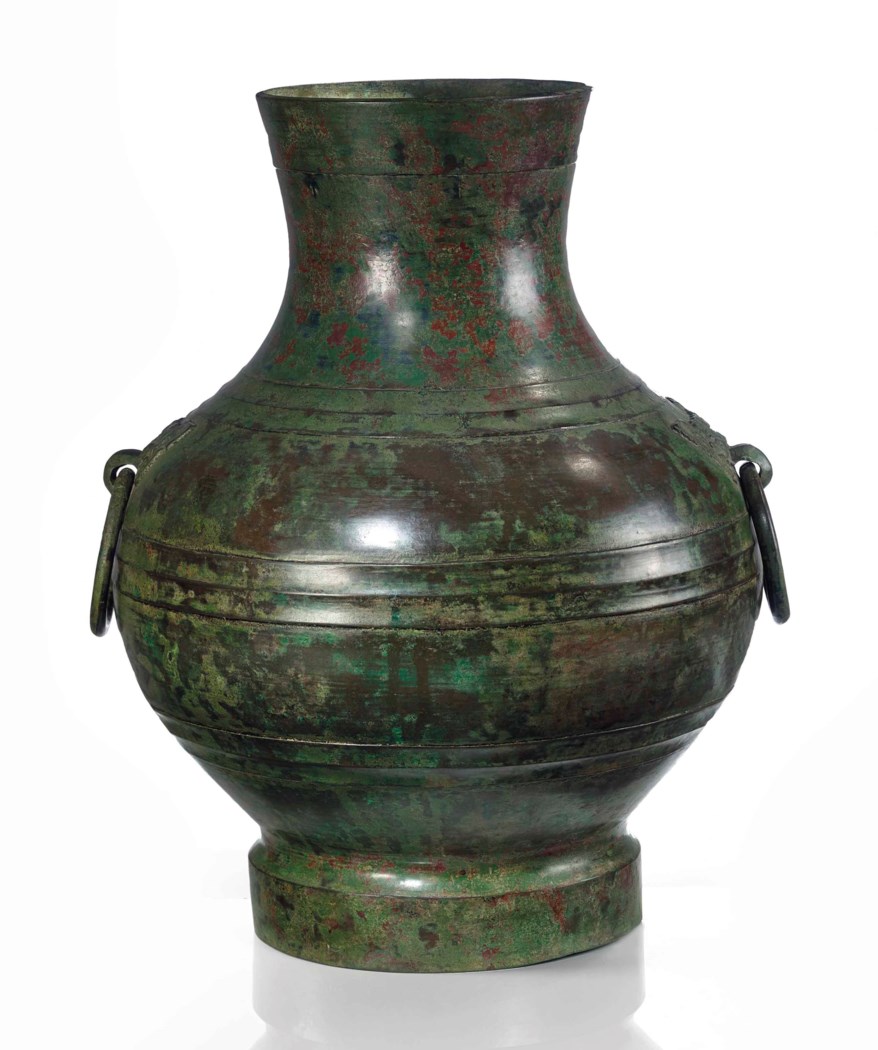 GRAND VASE RITUEL EN BRONZE, HU