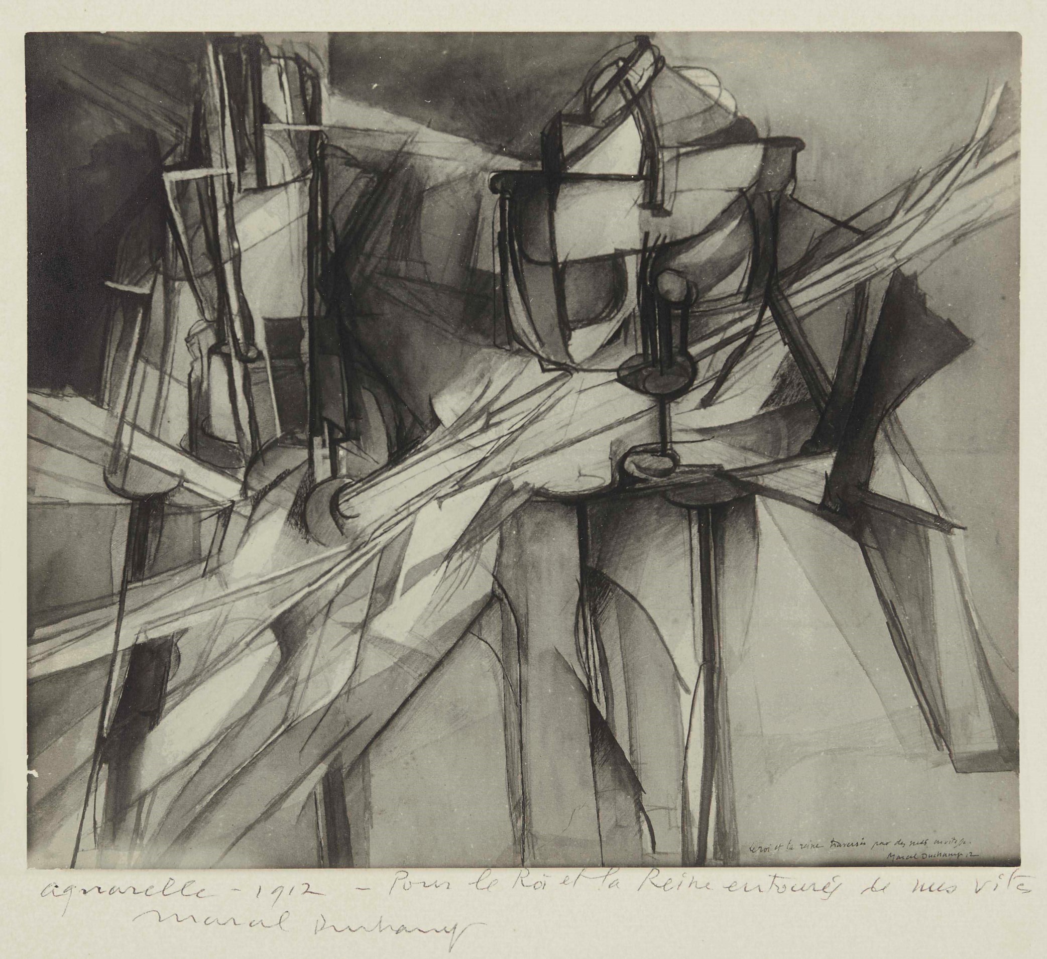 MAN RAY (1890-1976), MARCEL DUCHAMP (1887-1968), Le Roi et la Reine ...