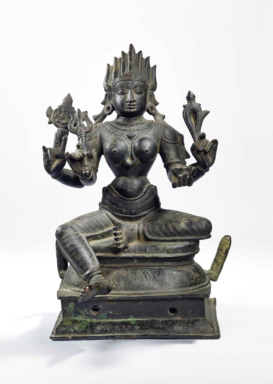 STATUE DE KALI EN BRONZE, INDE DU SUD, EPOQUE DE VIJAYANAGAR, XVIEME ...