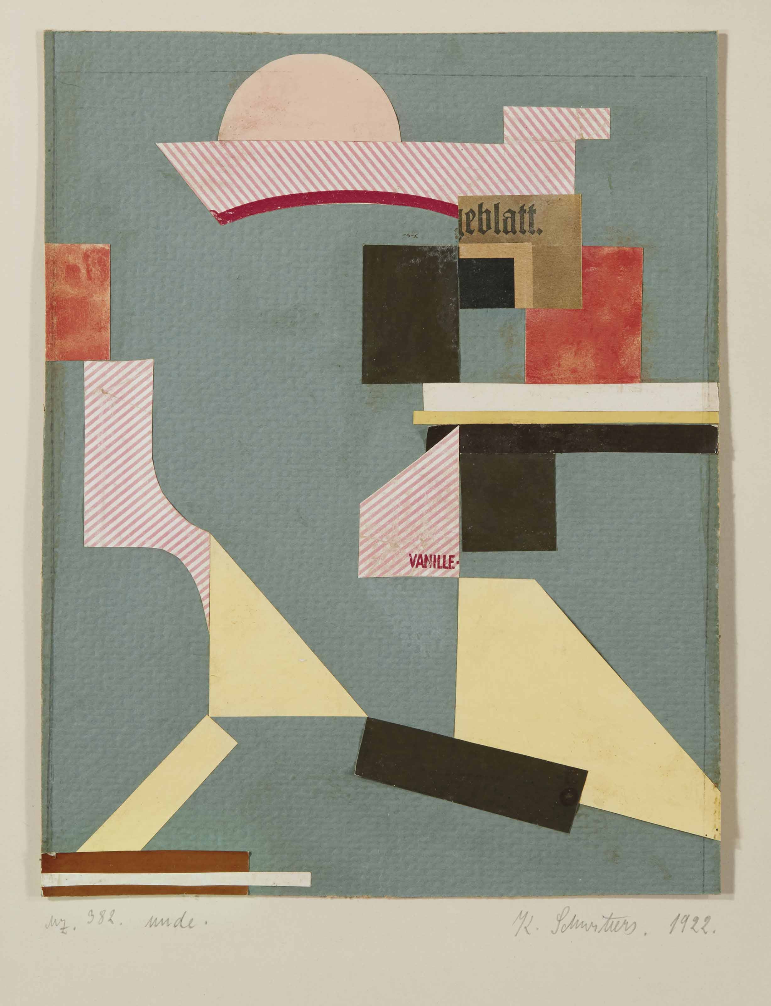 Kurt Schwitters (1887-1948) , Mz. 382 nnde. | Christie's