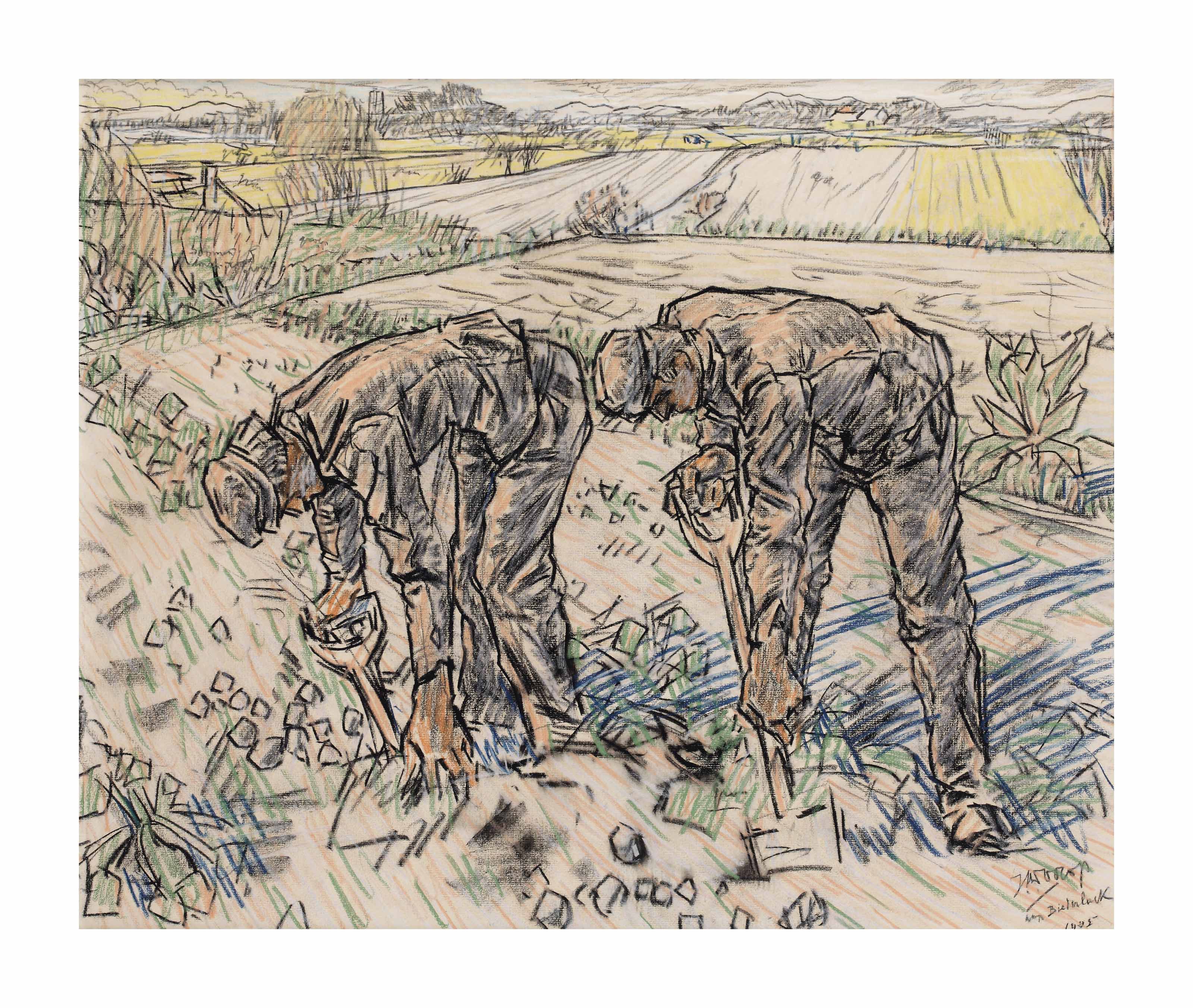 Jan Toorop (1858-1928) , The Labourers | Christie's