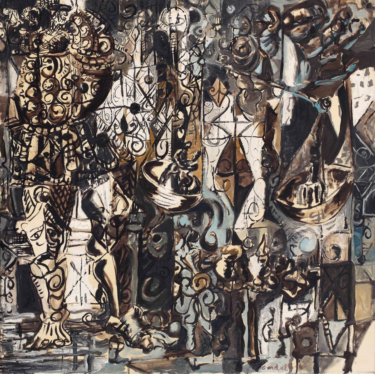 George Condo (b. 1957), Armored Love | Christie's