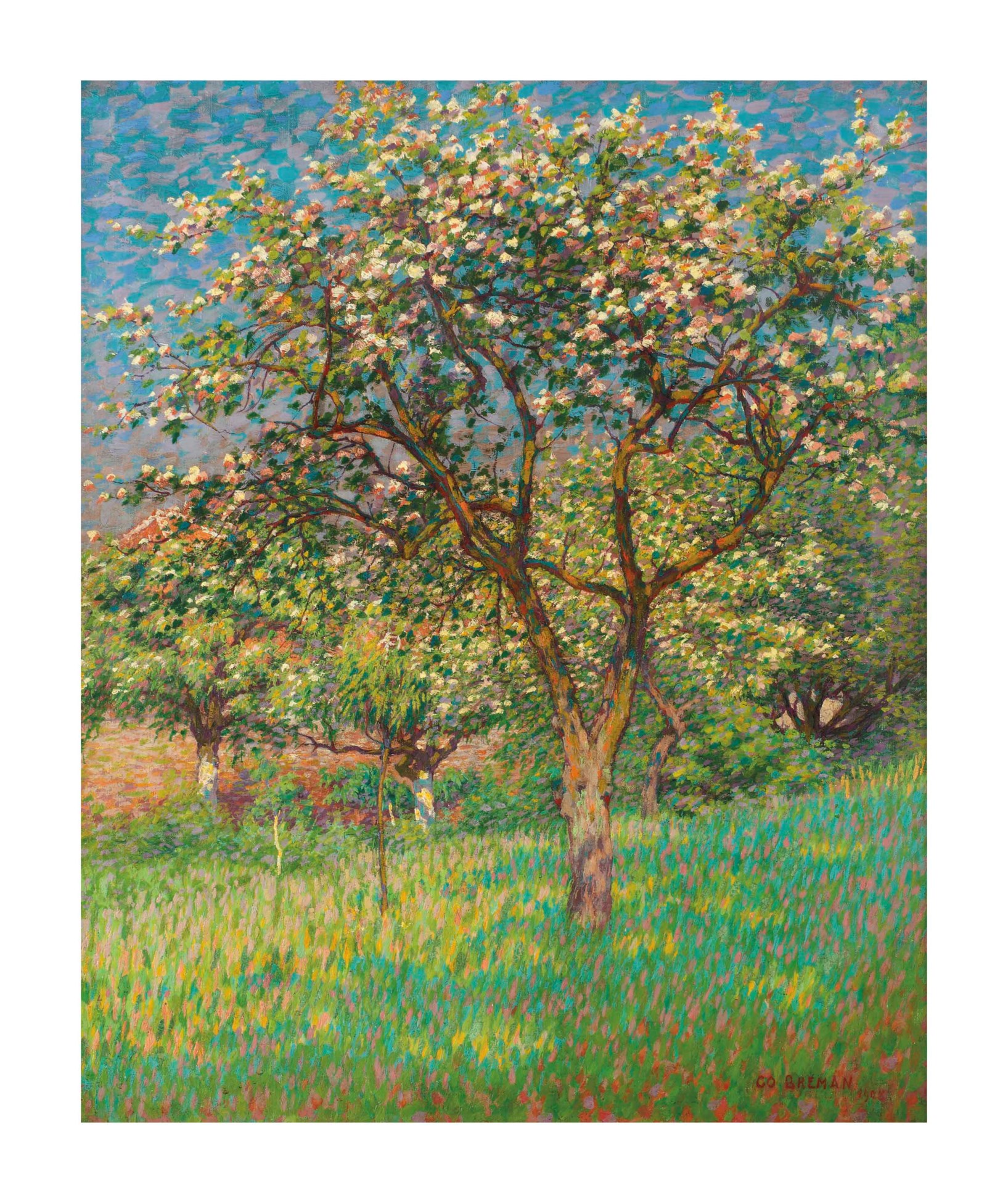 Co Breman (1865-1938), Blossoming trees in Het Gooi | Christie's