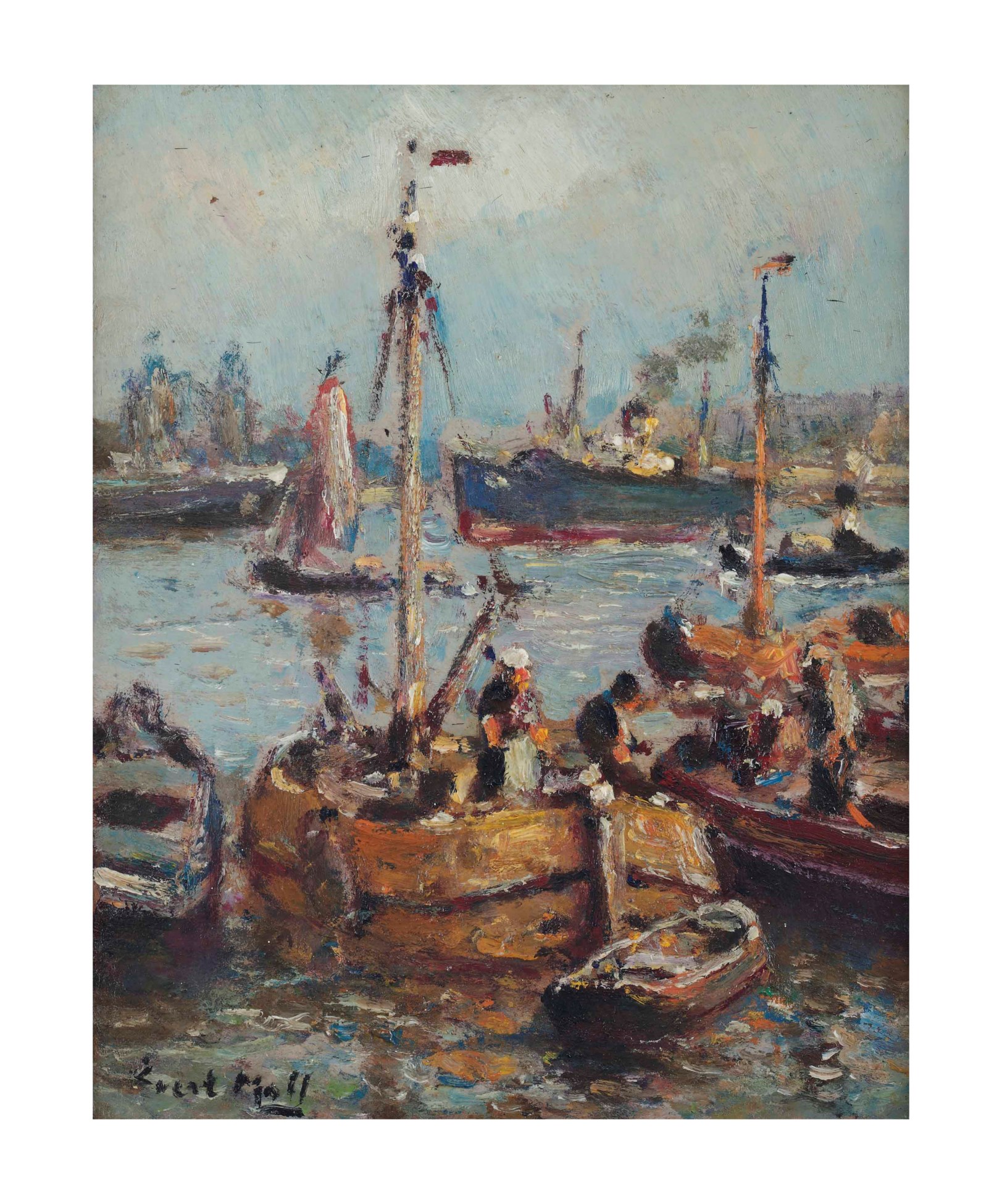 Evert Moll (1878-1955), The harbour of Rotterdam | Christie's