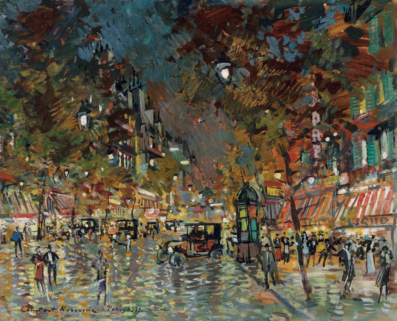 Konstantin Korovin (1861-1939), Paris at night | Christie's