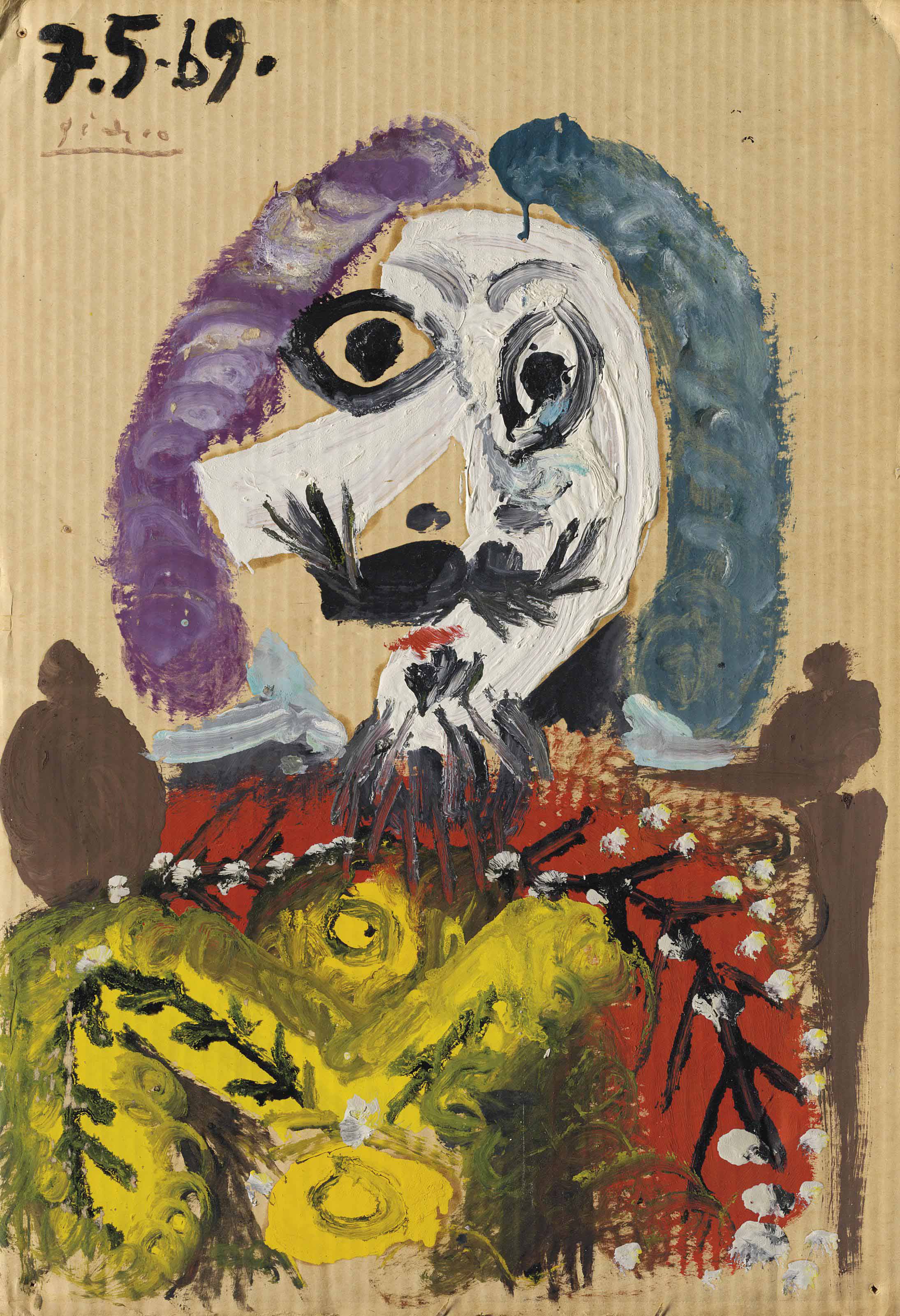 Pablo Picasso 1881 1973 Buste Dhomme Christies
