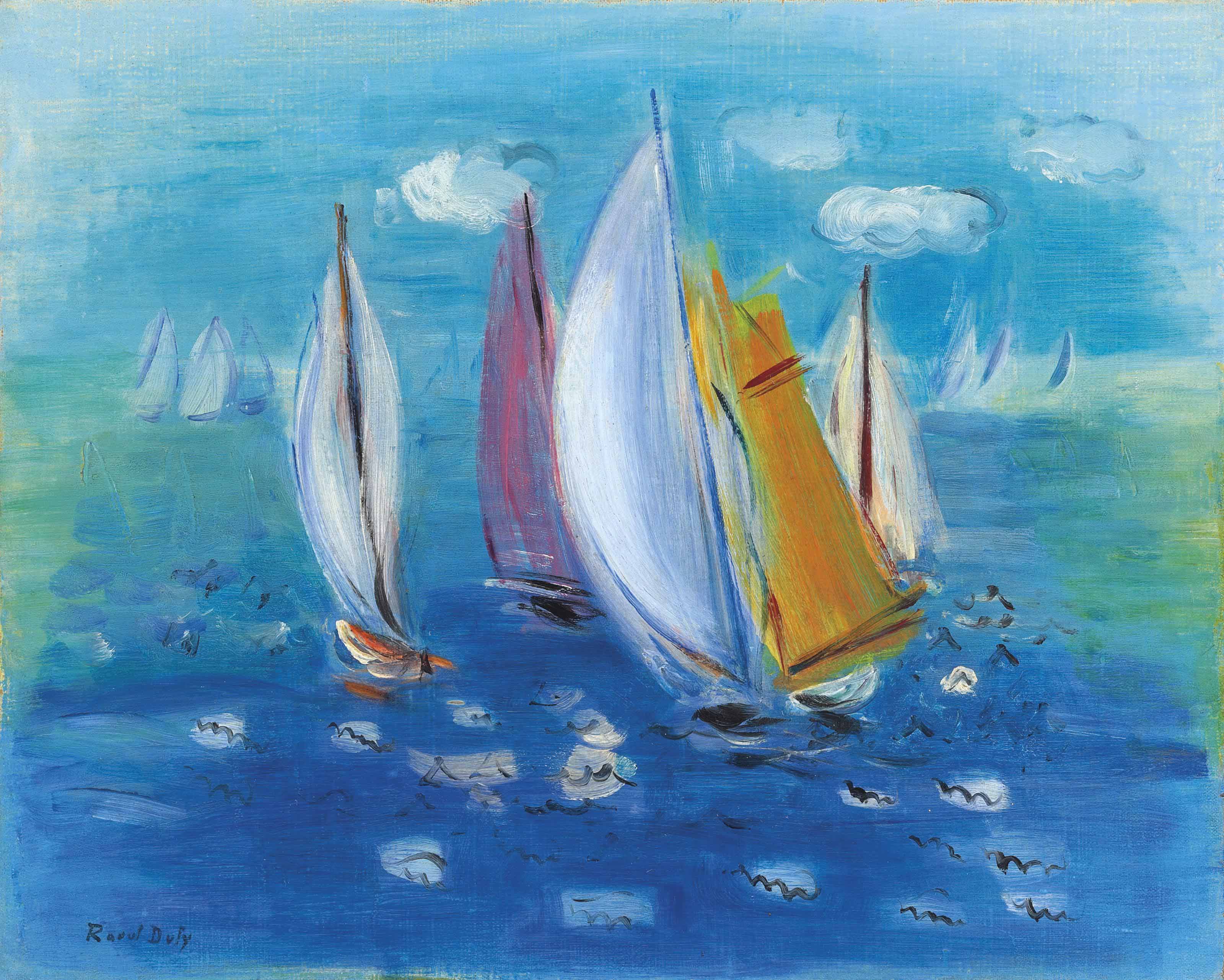 Raoul Dufy (1877-1953) , Régates des six mètres | Christie's