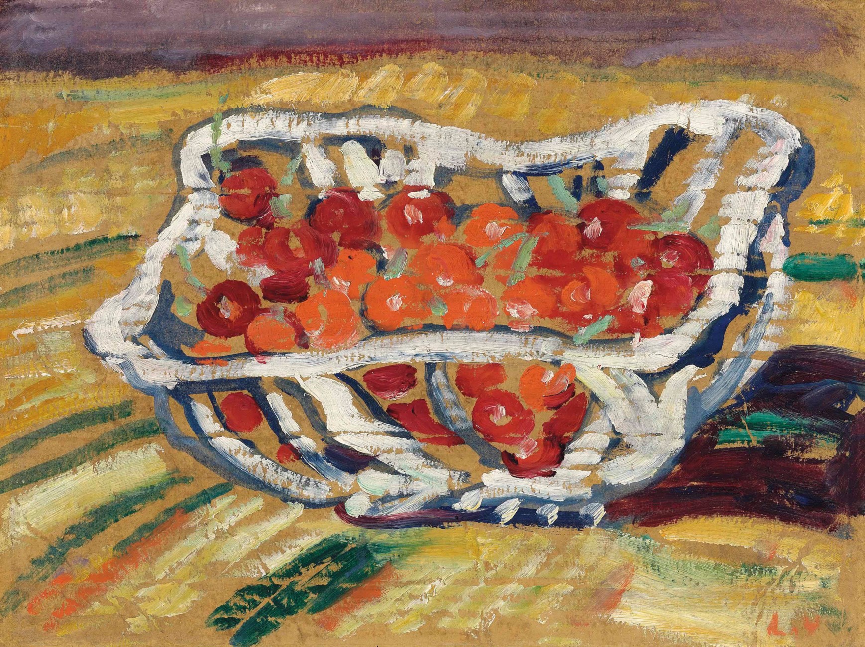 Louis Valtat (1869-1952), Corbeille de cerises | Christie's
