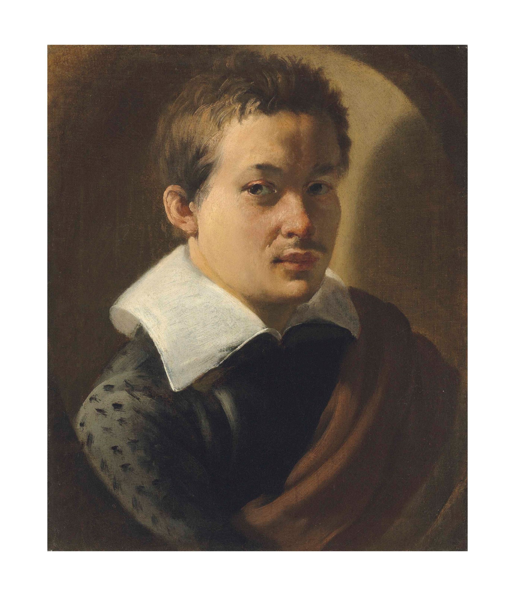 Roman School, circa 1620, Portrait of the artist, bust-length, in a ...