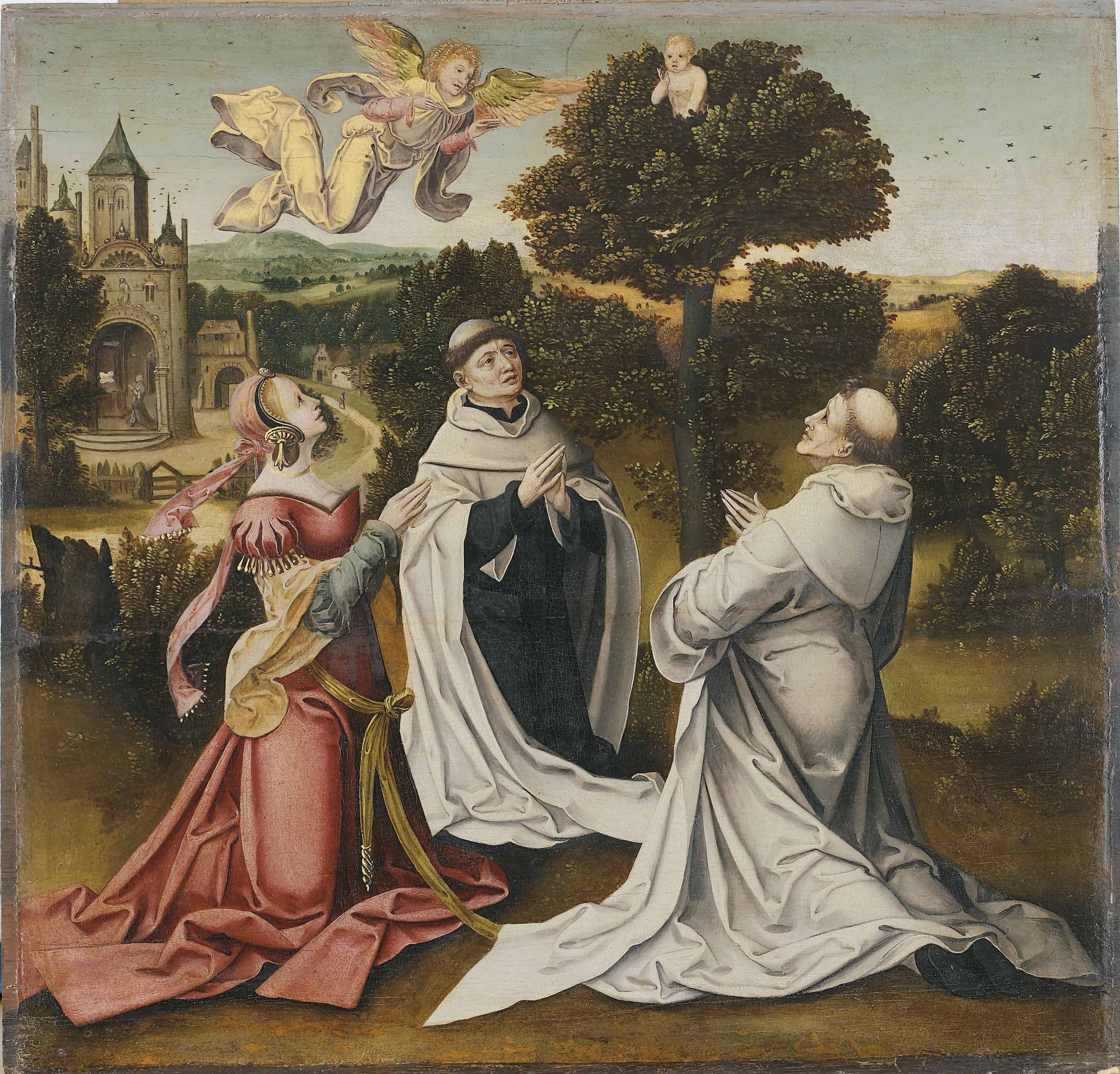 Workshop of the Master of the Antwerp Adoration (active Antwerp c. 1501-1530) , Emerentia's ...