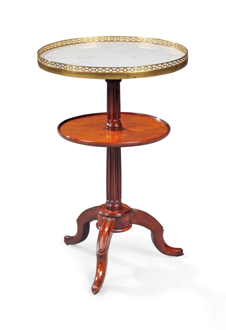 A LOUIS XVI MAHOGANY 'SERVITEUR MUET', BY LOUIS MOREAU, LATE 18TH ...