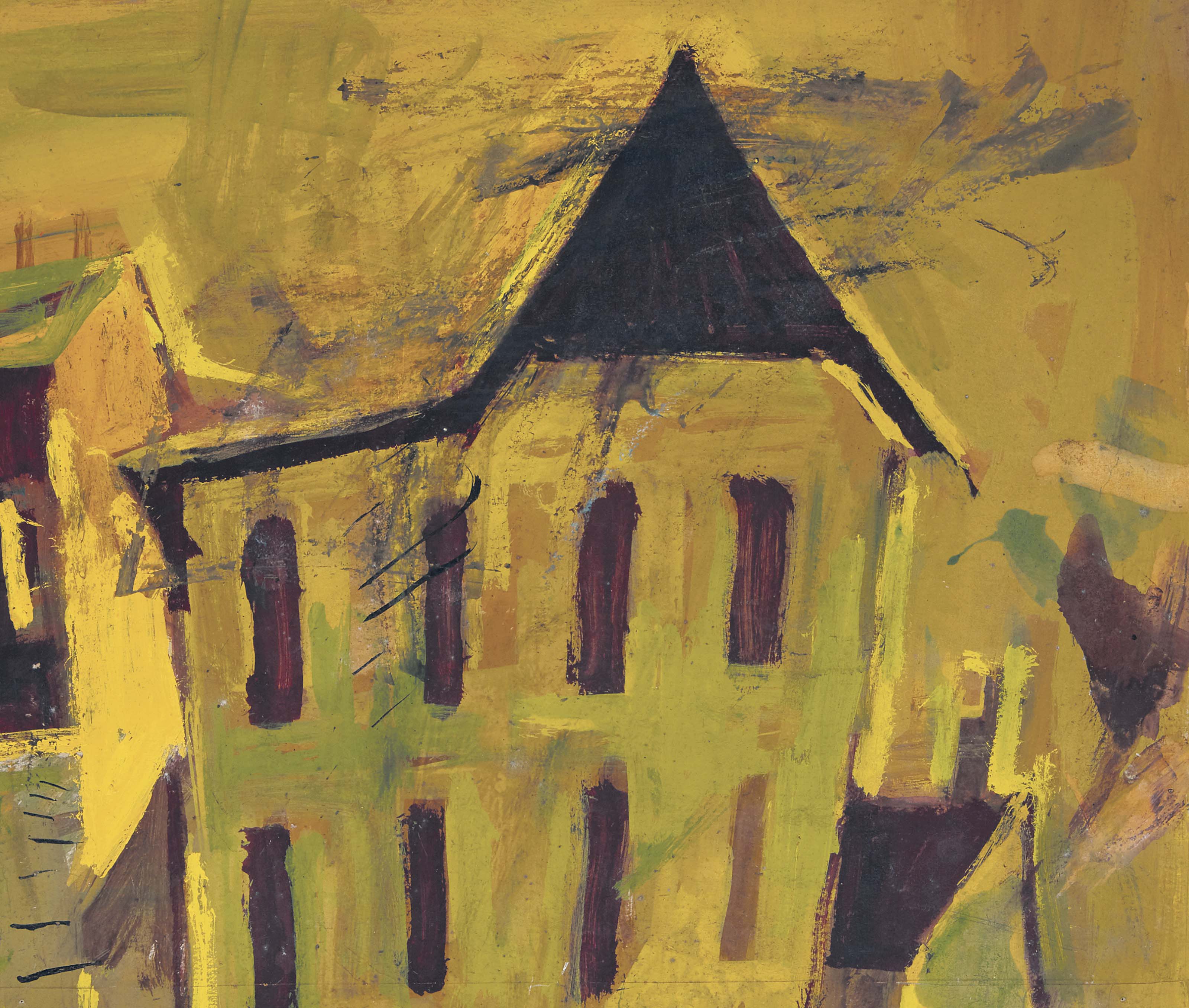 SYED HAIDER RAZA (1922-2016) , Untitled (House) | Christie's