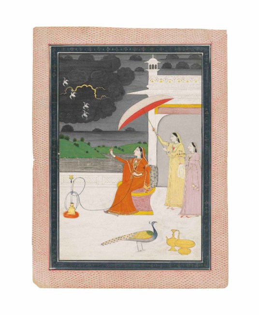 AN ILLUSTRATION TO A BARAMASA SERIES: THE MONTH OF SHRAVANA, PAHARI ...