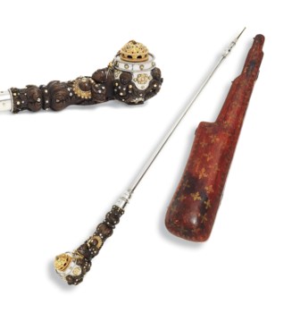 A RARE INDO-PORTUGUESE PIPE, POSSIBLY FOR THE OTTOMAN MARKET, GOA ...