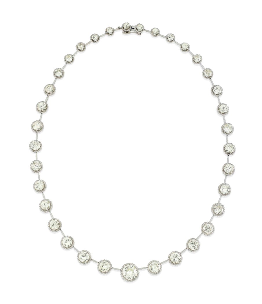 A DIAMOND RIVIÈRE NECKLACE | Christie's