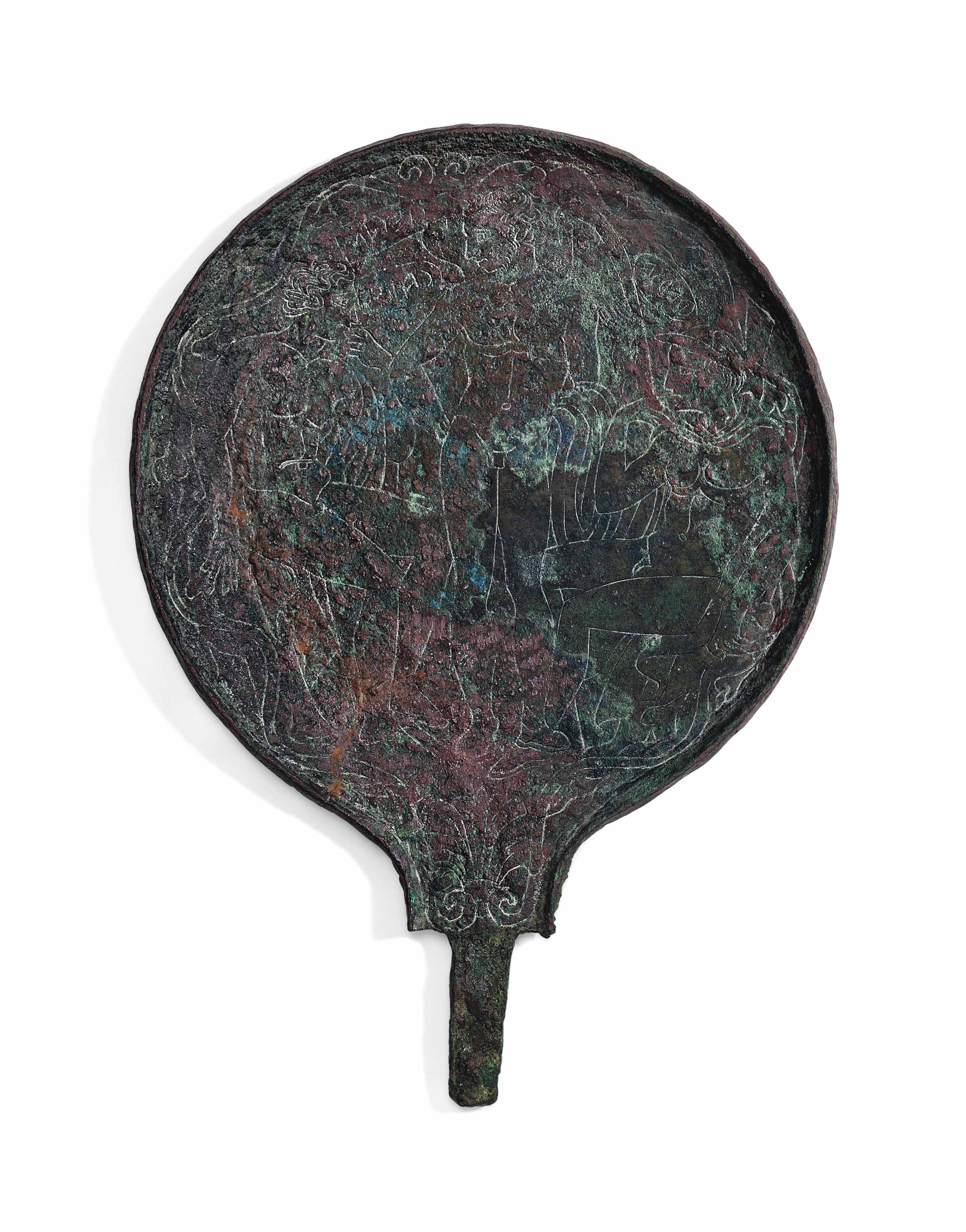 AN ETRUSCAN BRONZE MIRROR, CIRCA 3RD CENTURY B.C. | Christie's