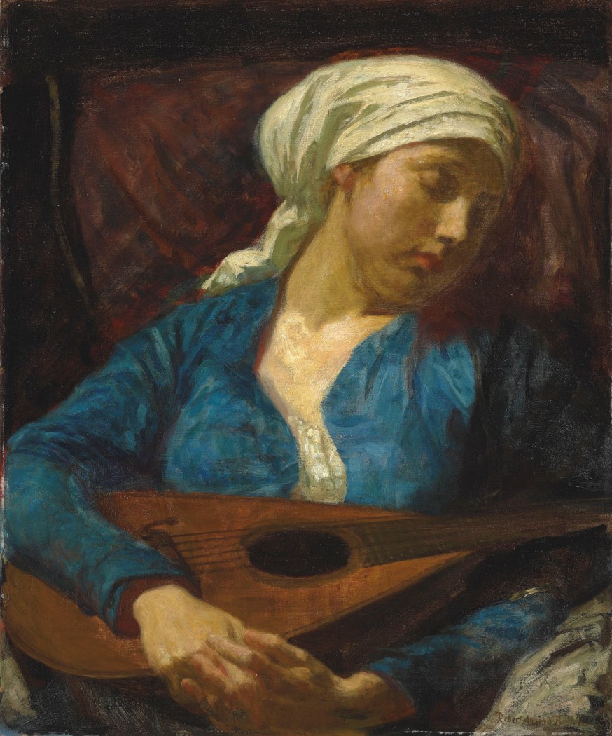 Robert Anning Bell, R.A. (1863-1933), The mandolin player | Christie's