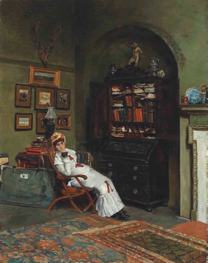 William Logsdail (1859-1944), Portrait of Esther Kenworthy Waterhouse ...
