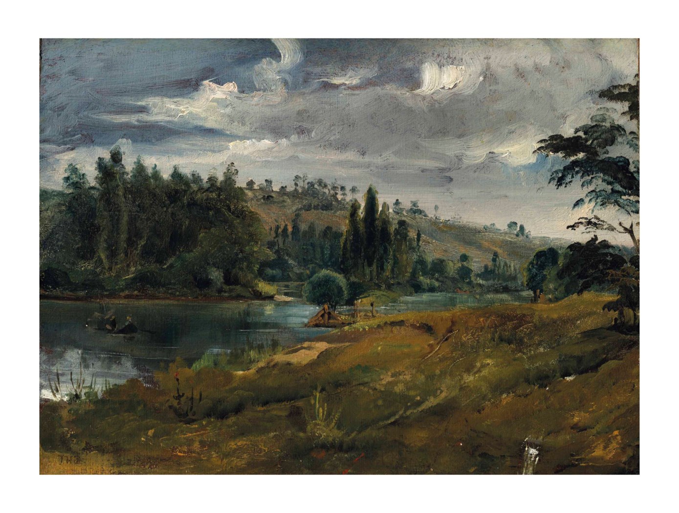 Théodore Rousseau (French, 1812-1867), La Vallée tournante de Thiézac ...