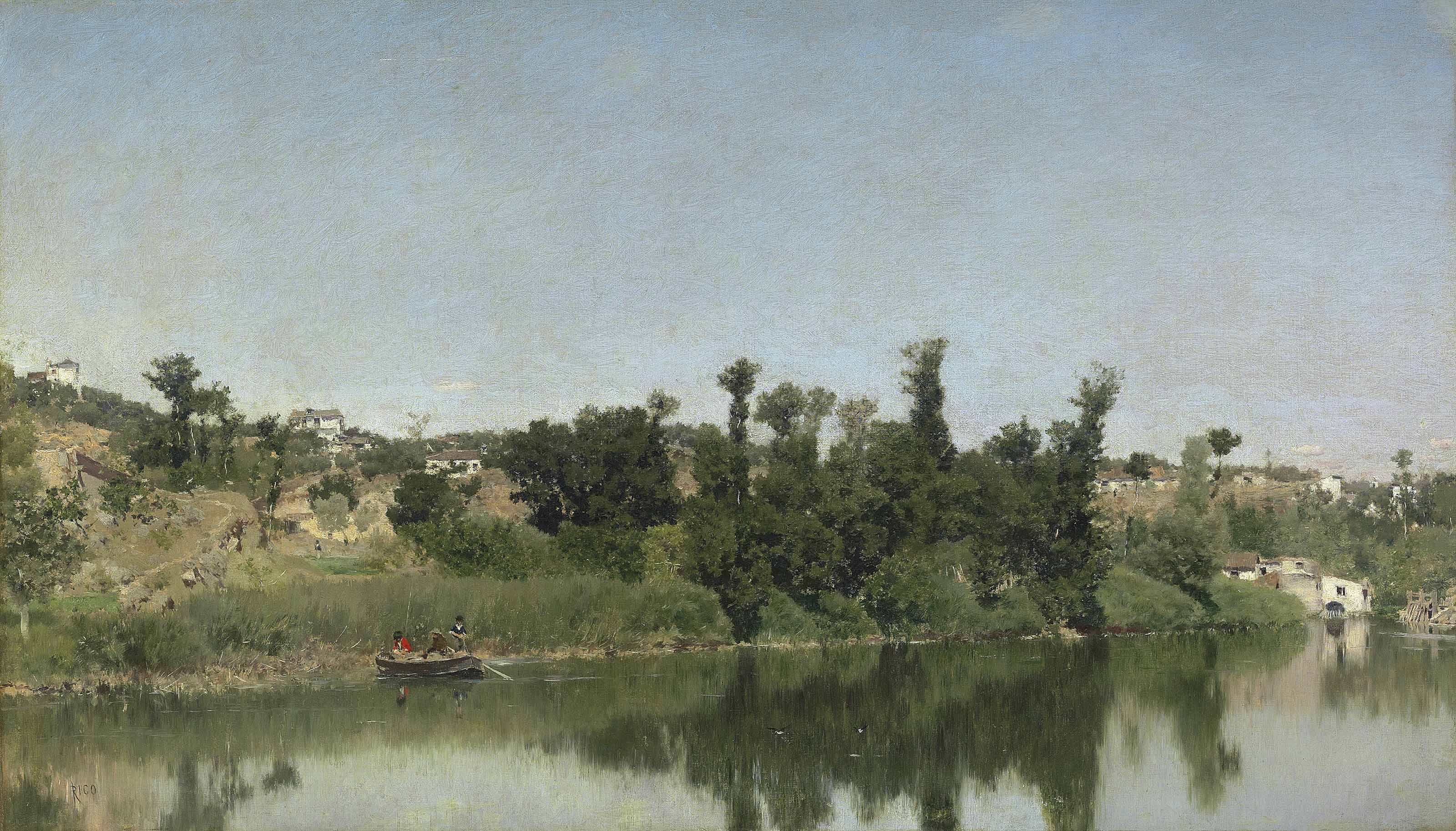 Martín Rico - En el borde del agua | Vintage artwork, Poster prints, Ortega