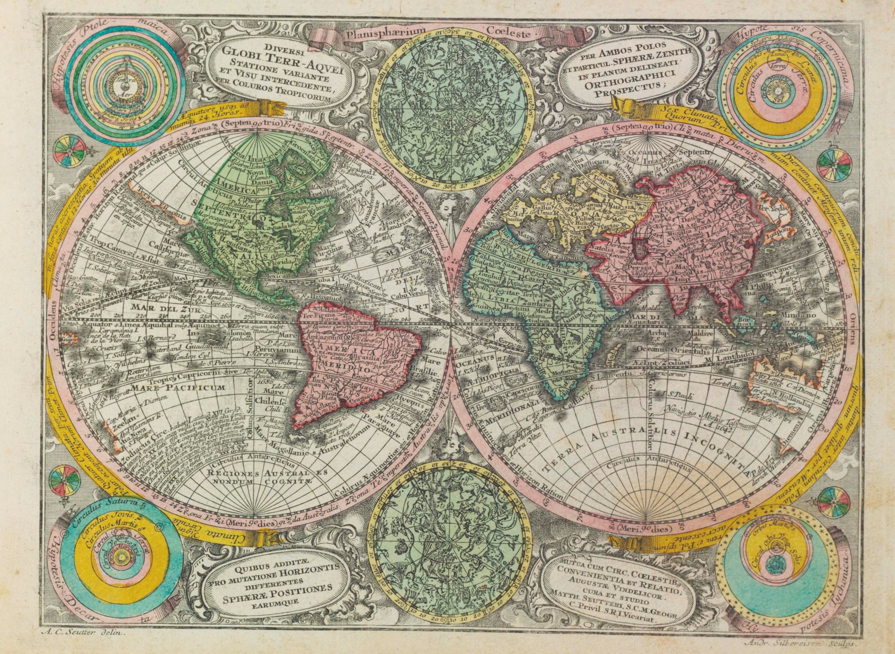 SEUTTER, Matthias (1678-1757, publisher). Atlas Minor praecipua Orbis ...