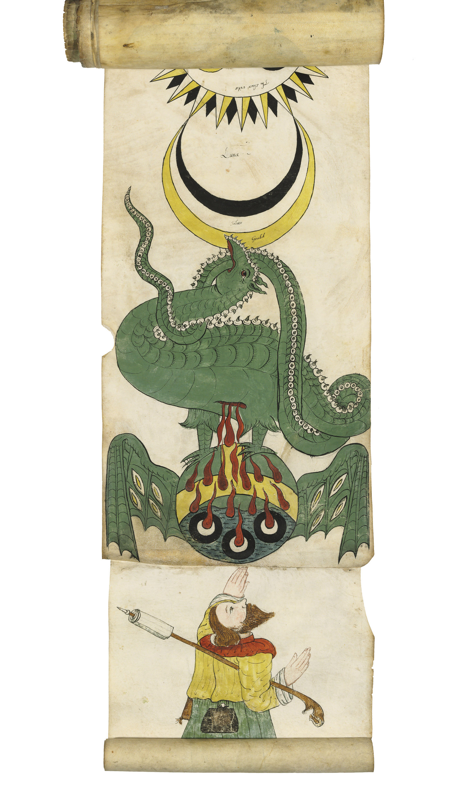 THE RIPLEY SCROLL, an illustrated alchemical manuscript, in English and ...