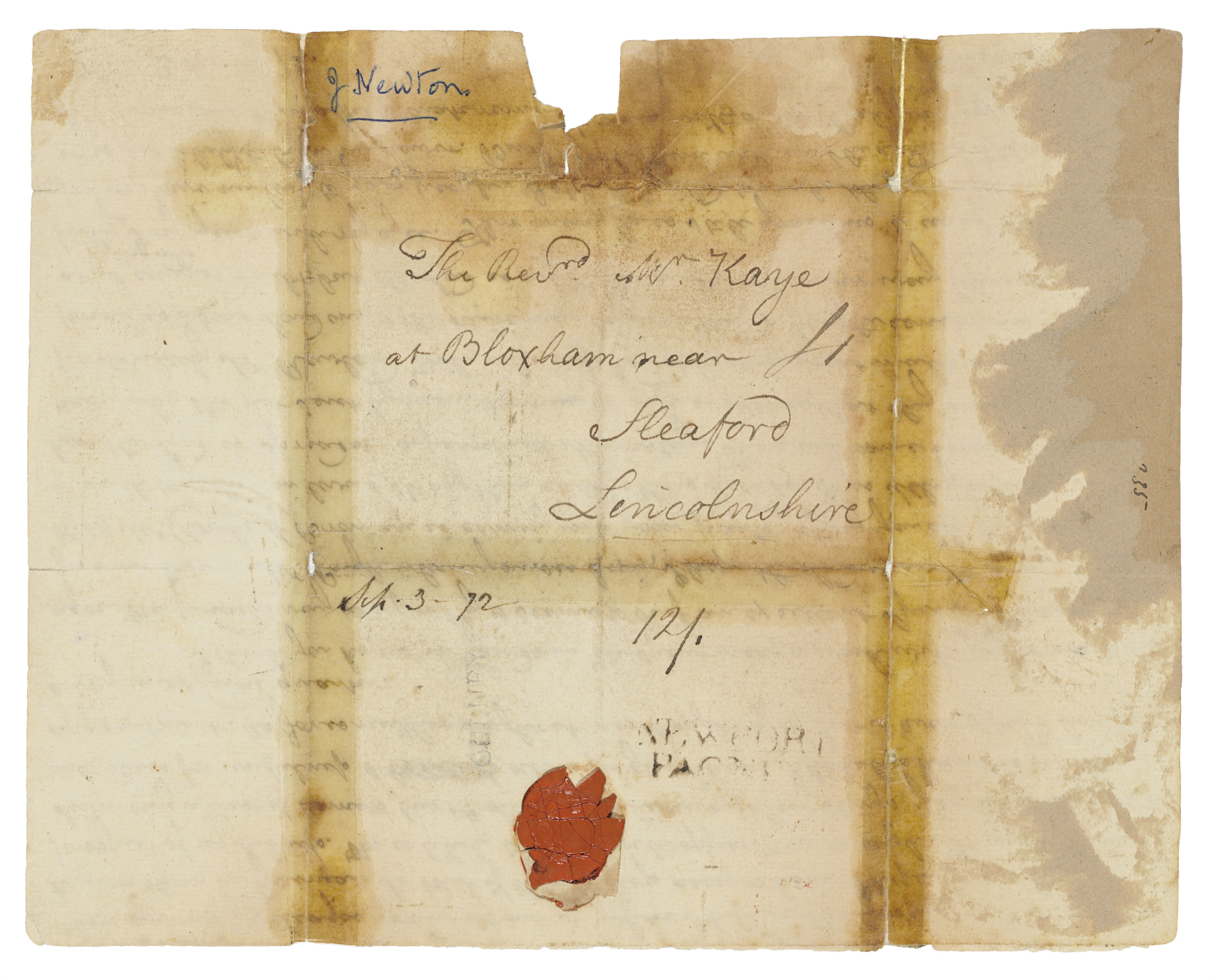 NEWTON, John (1725-1807). Three autograph letters signed (‘John Newton ...