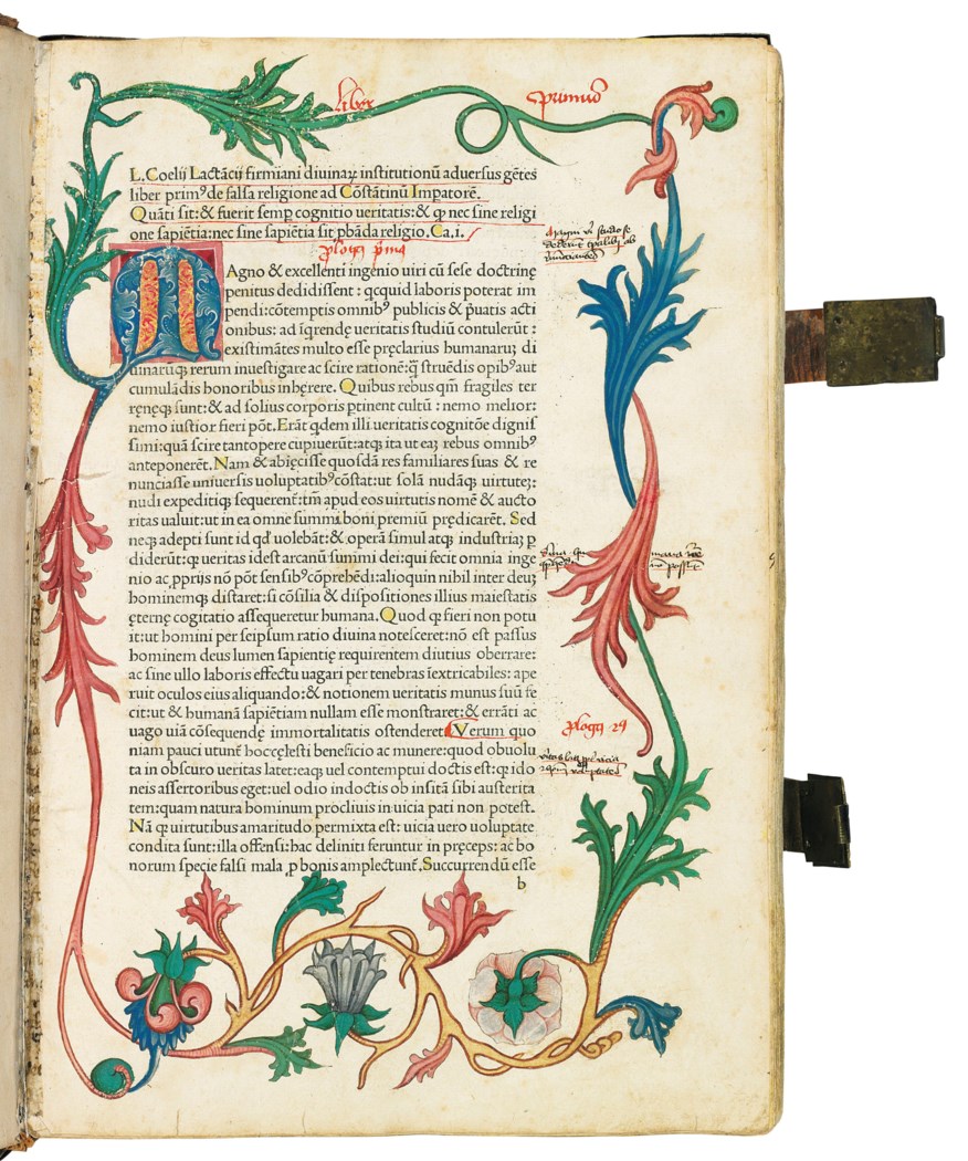 LACTANTIUS, Lucius Coelius Firmianus (c. 250-c. 325). Opera. Venice ...