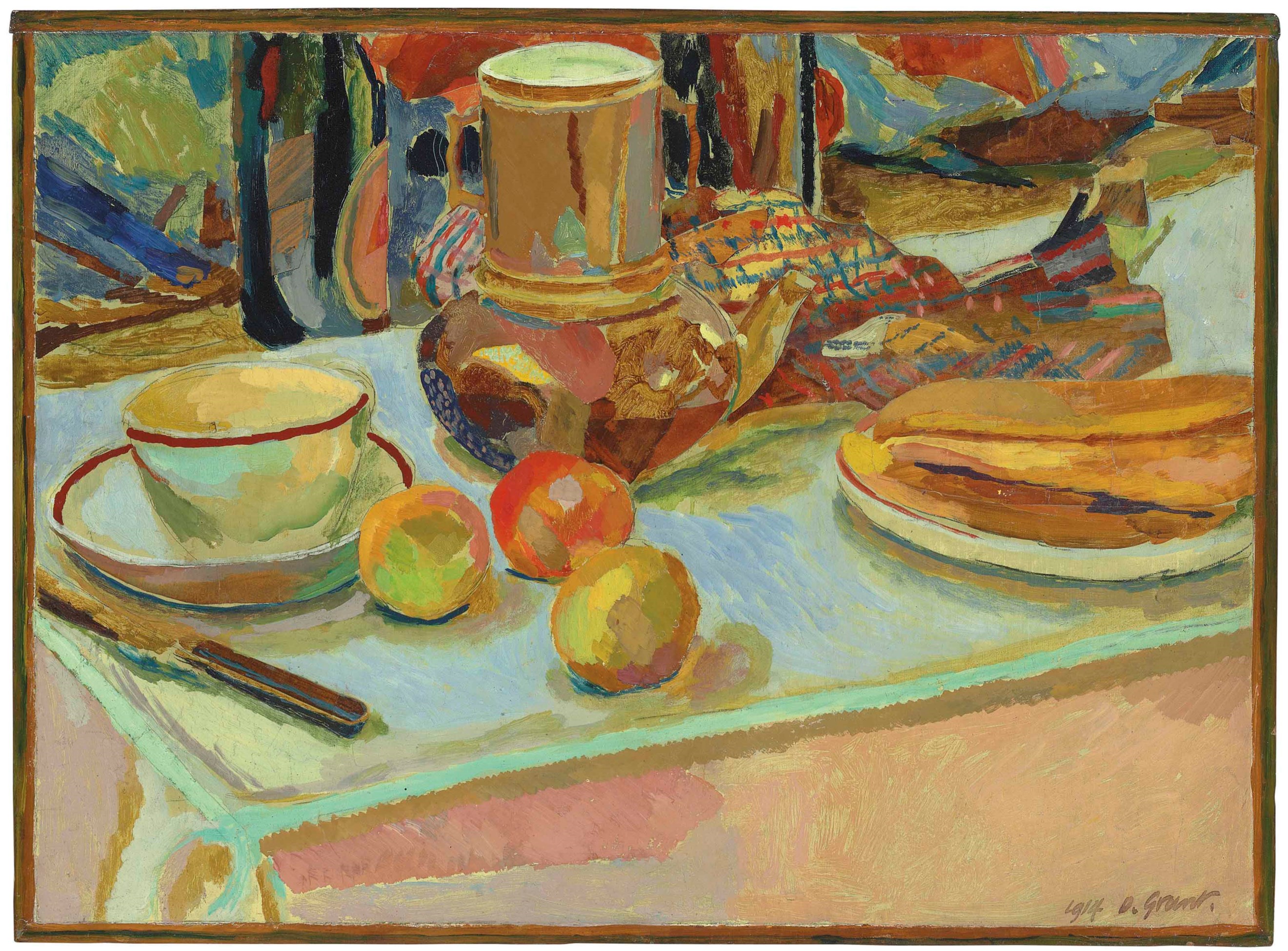 Duncan Grant (1885-1978) , Still life with Fruit and Coffee-pot ...