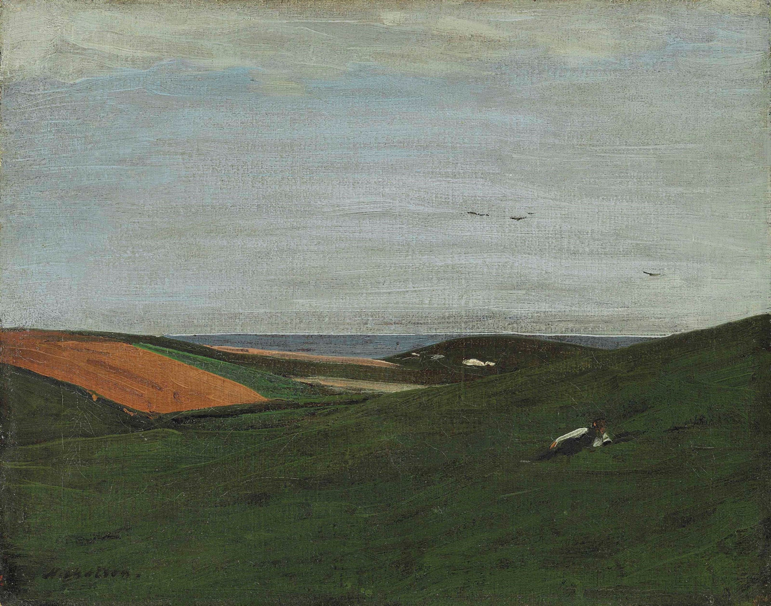 Sir William Nicholson (1872-1949), On the Downs, Rottingdean | Christie's