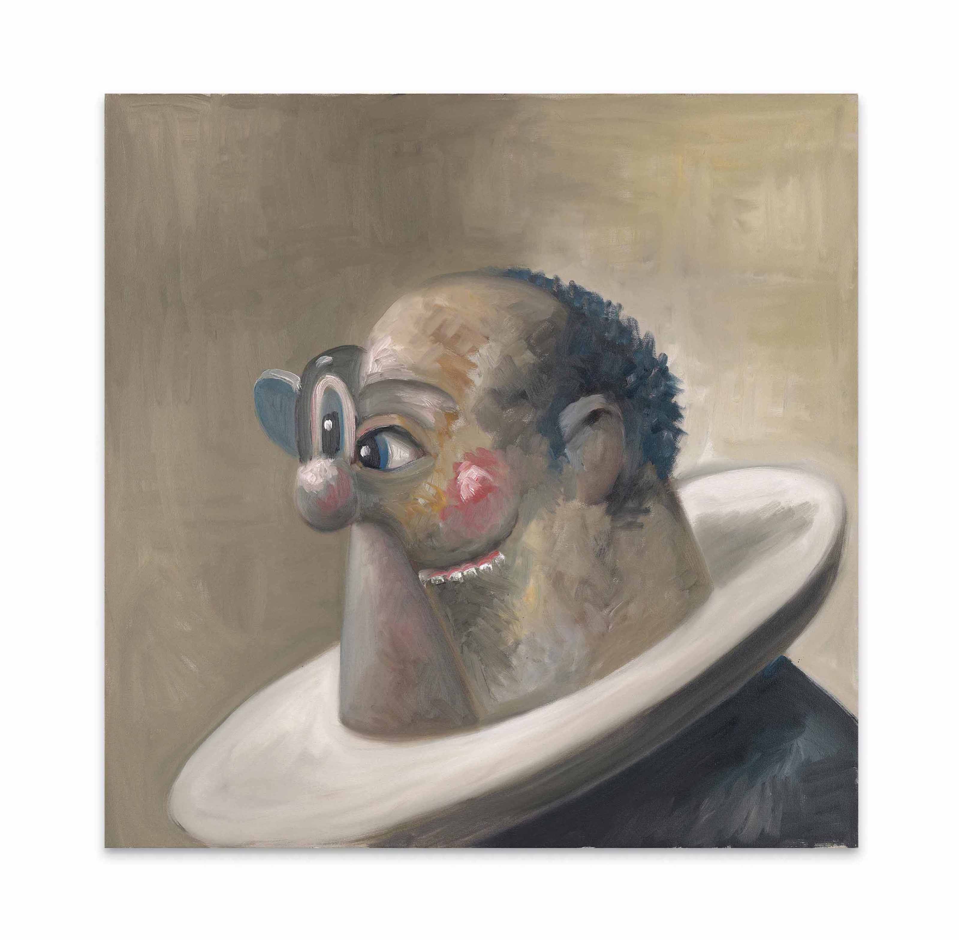 George Condo (b. 1957) , Portrait en Grisaille | Christie's