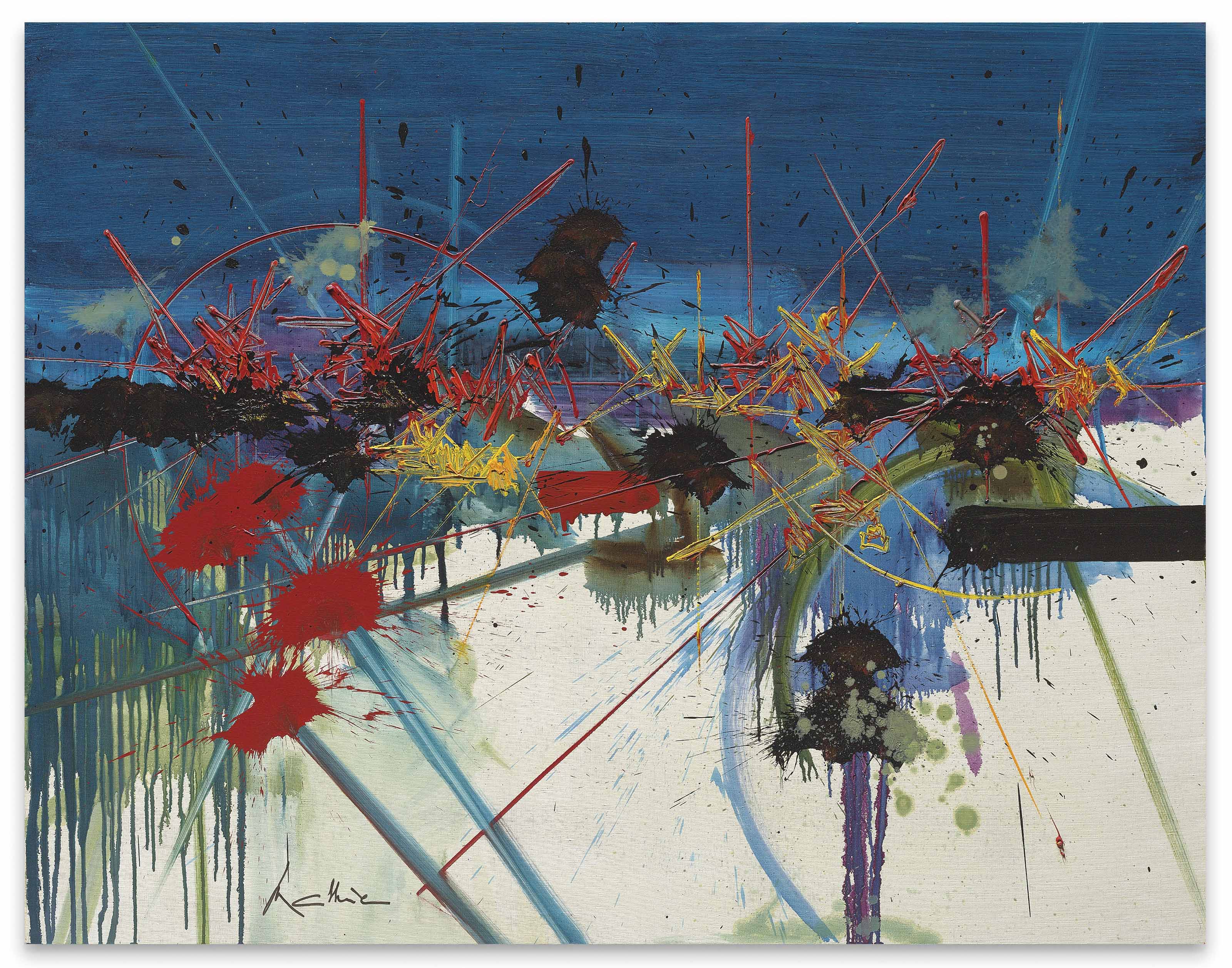 Georges Mathieu (1921-2012) , La clarté première (The First Light ...