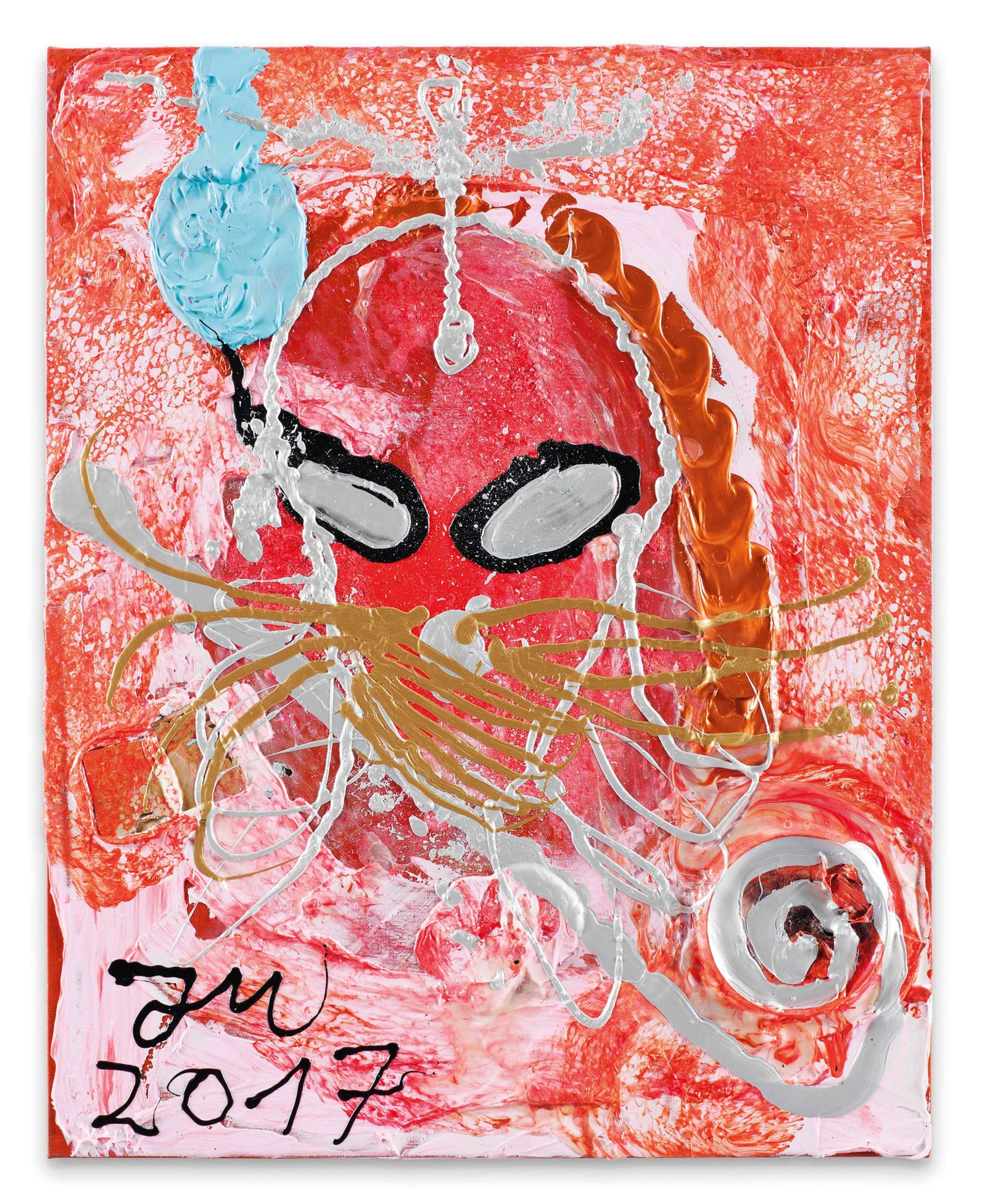 Jonathan Meese (B. 1970), Großmacht im Gnulli (Super Power in the ...