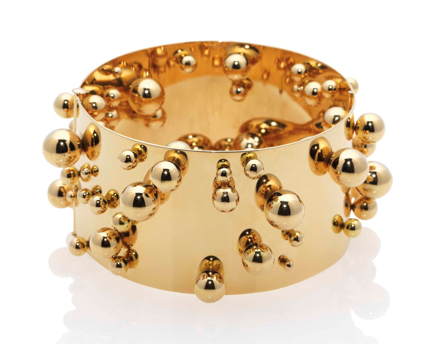 POL BURY (1922-2005), 'BOULES DES DEUX COTES D'UN CYLINDRE', A BRACELET ...