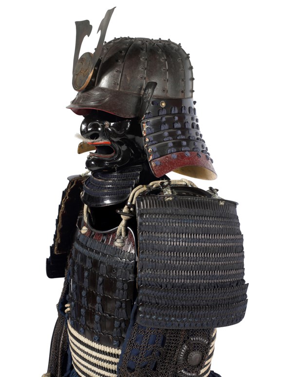 A MOGAMI-DO GUSOKU [SUIT OF ARMOUR WITH FIVE-PLATE CHEST], EDO PERIOD ...